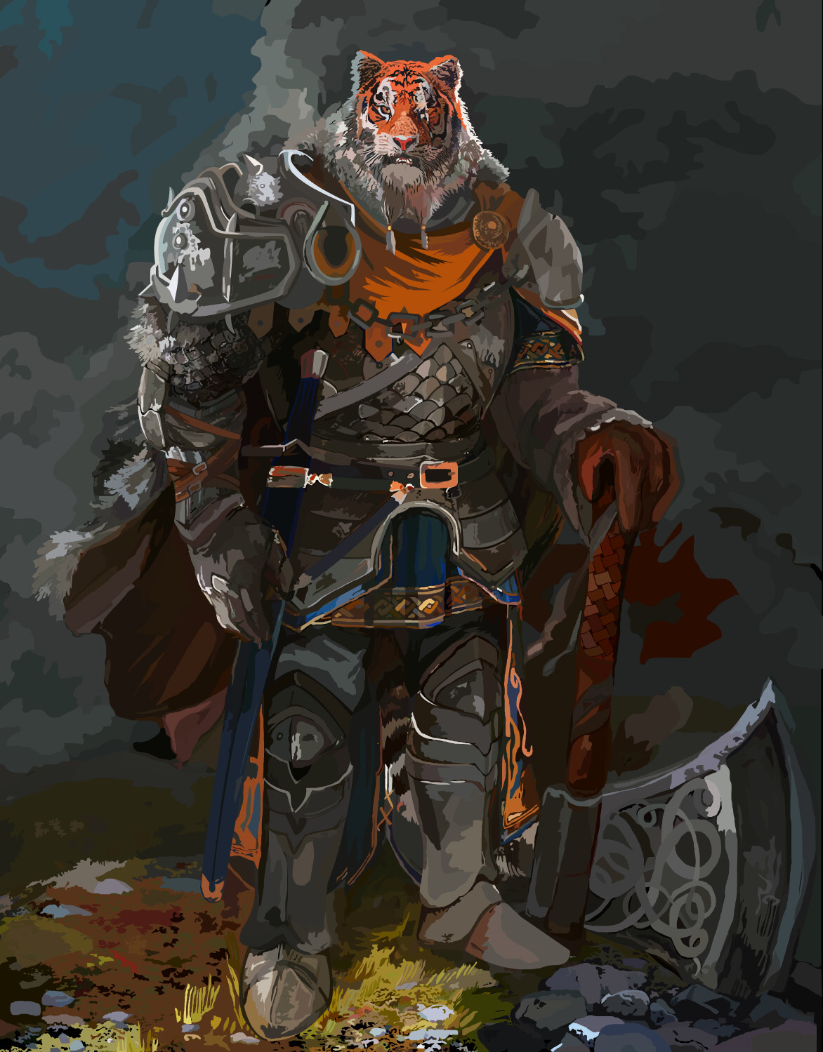 ArtStation - Tiger Warrior