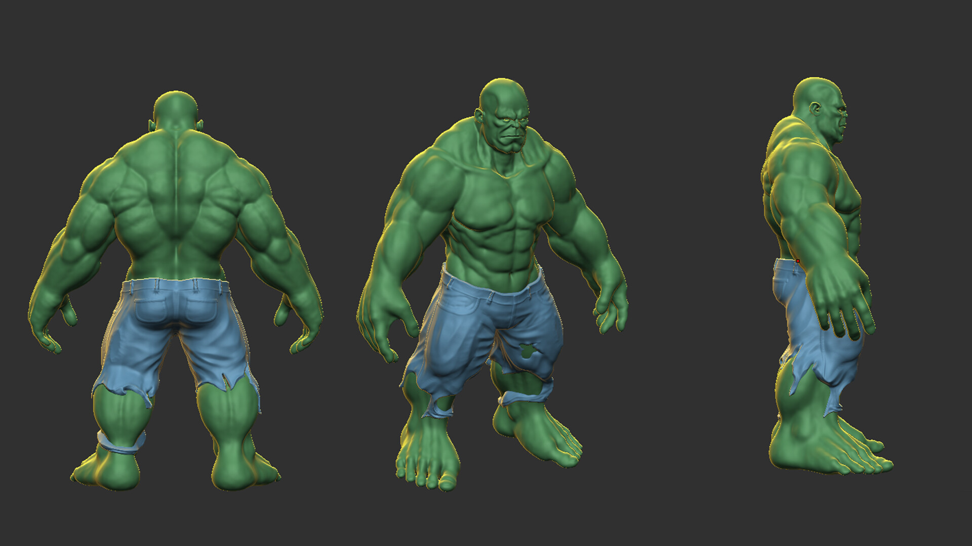 ArtStation - THE INCREDIBLE HULK (PRACTICE) (WIP)
