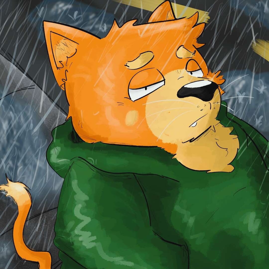 ArtStation - Hiruma in the rain