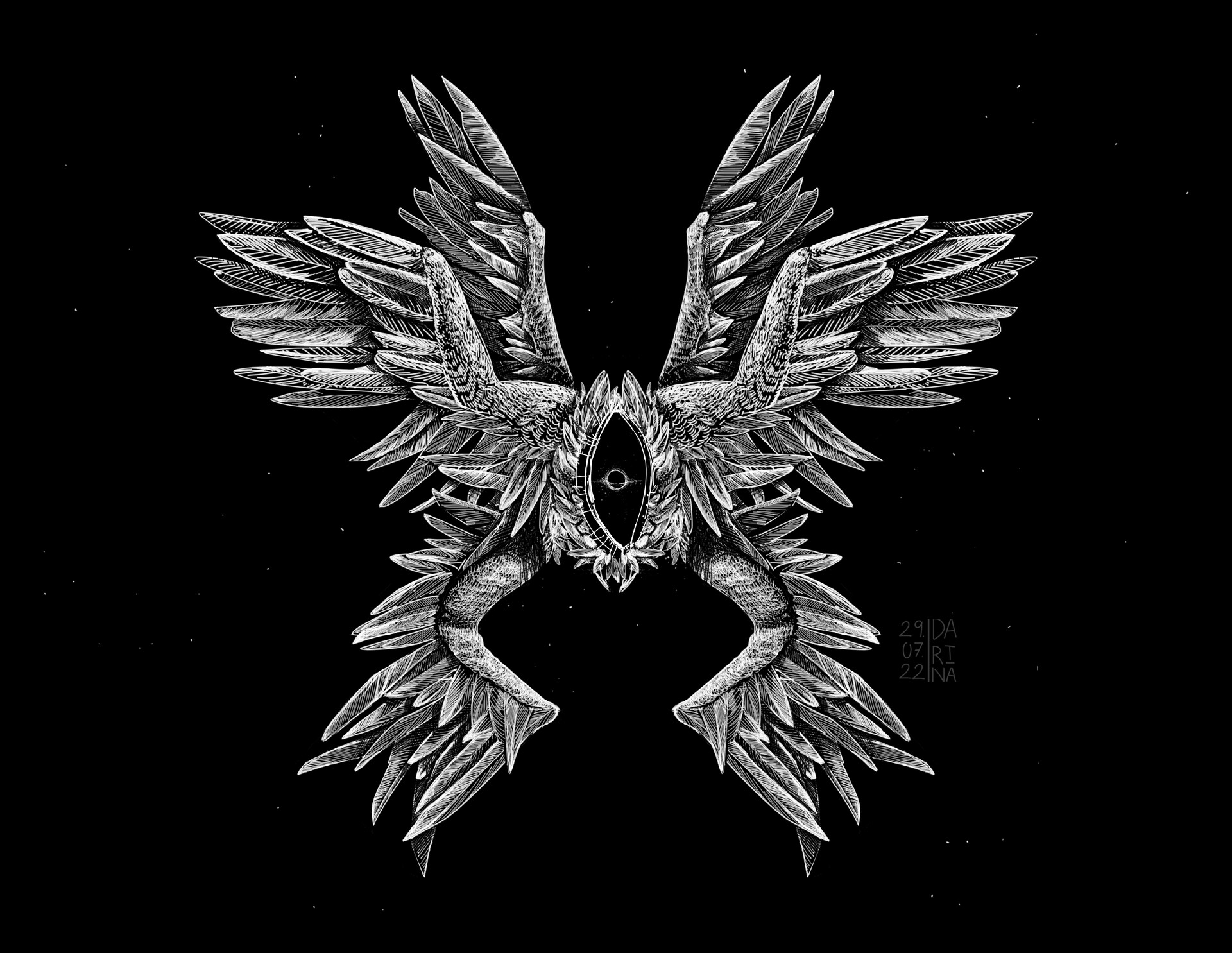 For Today Seraphim Black And White