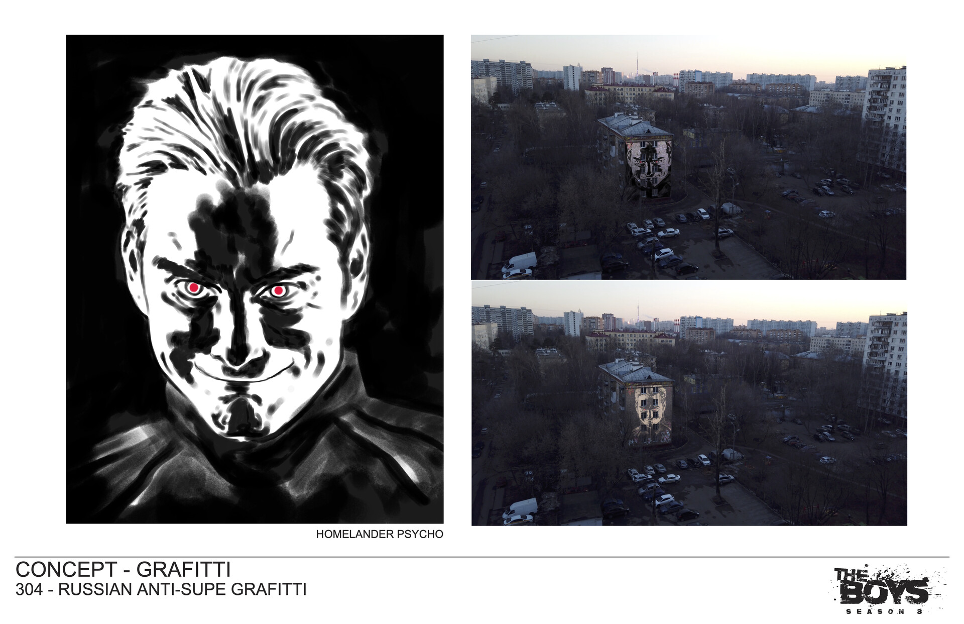 Jonathan Standing - The Boys - S3 - Russian Graffiti