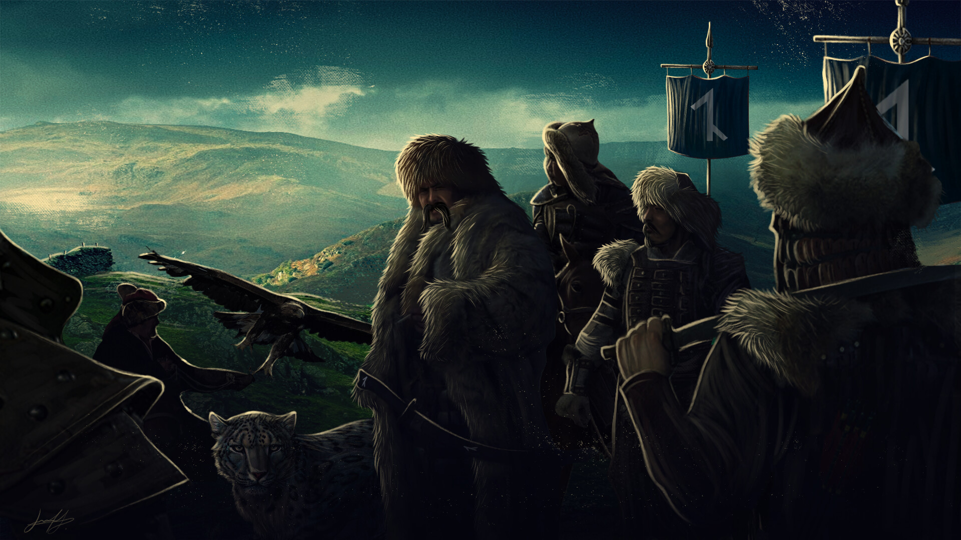 ArtStation - Turk-Mongol concept art: Afsar Khan