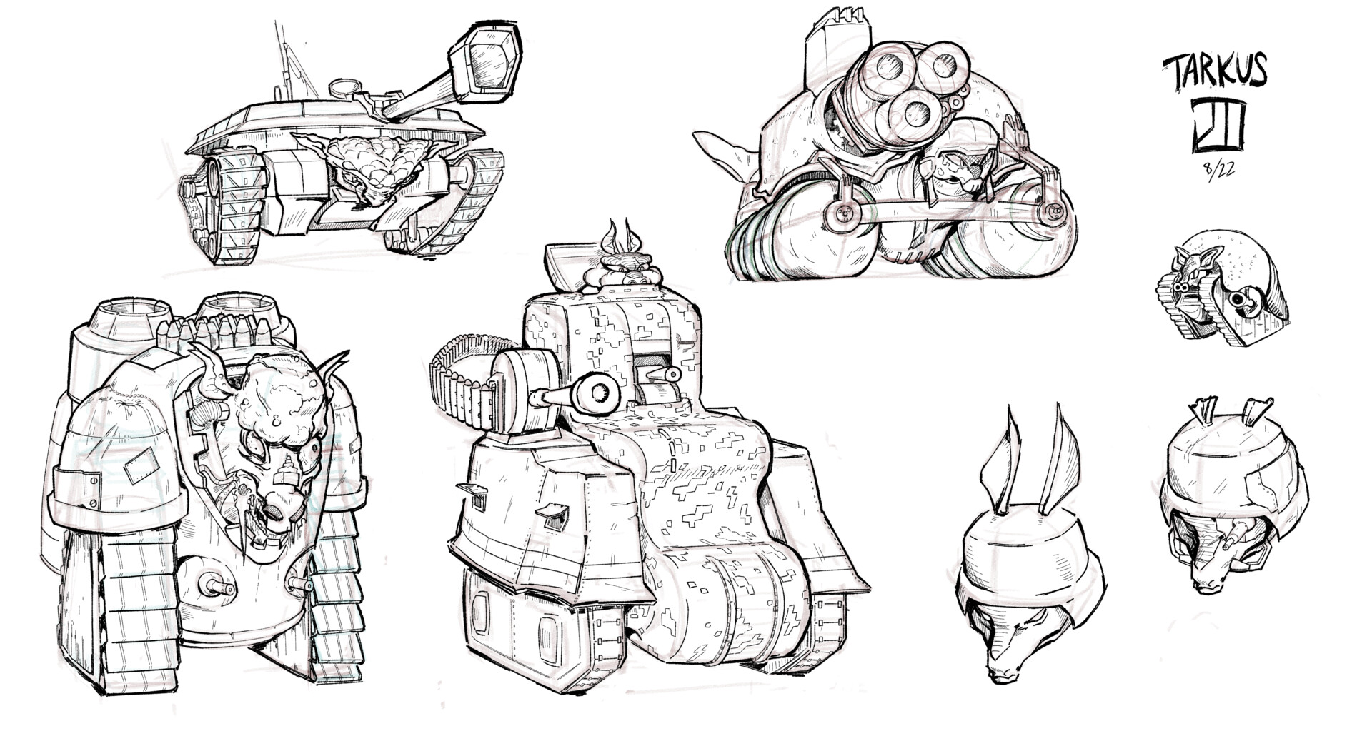 ArtStation - Tarkus redesigns