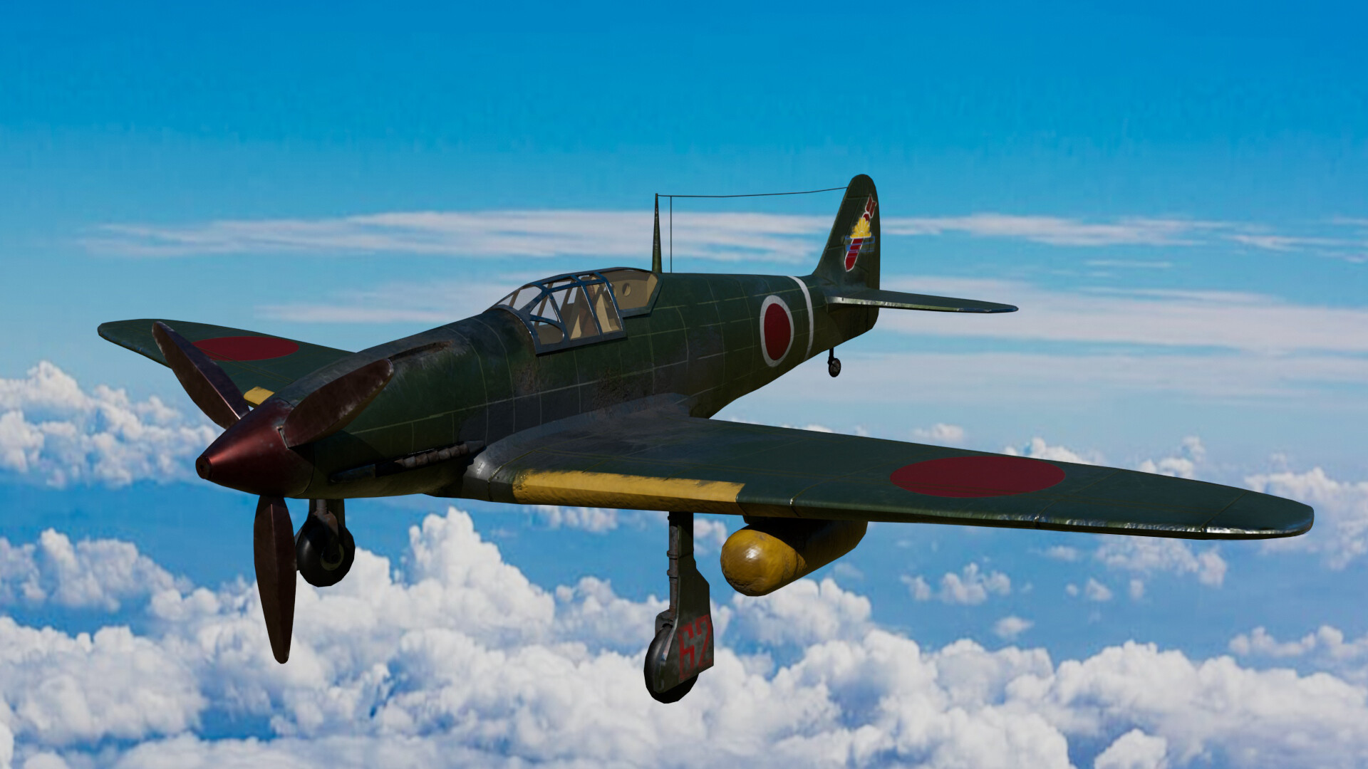 ArtStation - kawasaki ki 61 hien