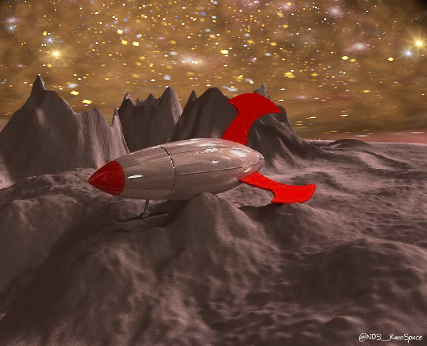 ArtStation - 1969 Red Moon explorer