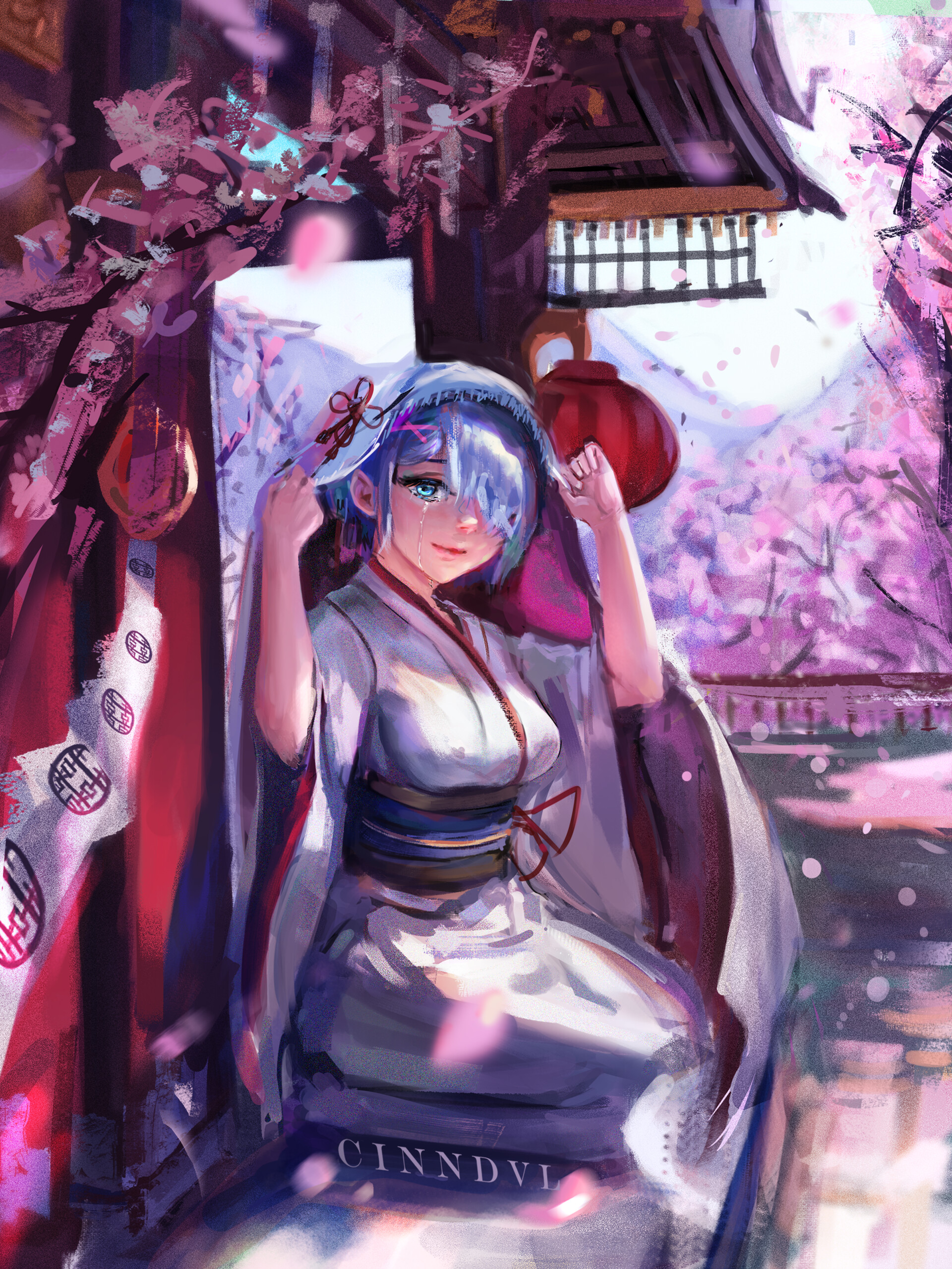 ArtStation - Rem Shrine Wedding (Commission)