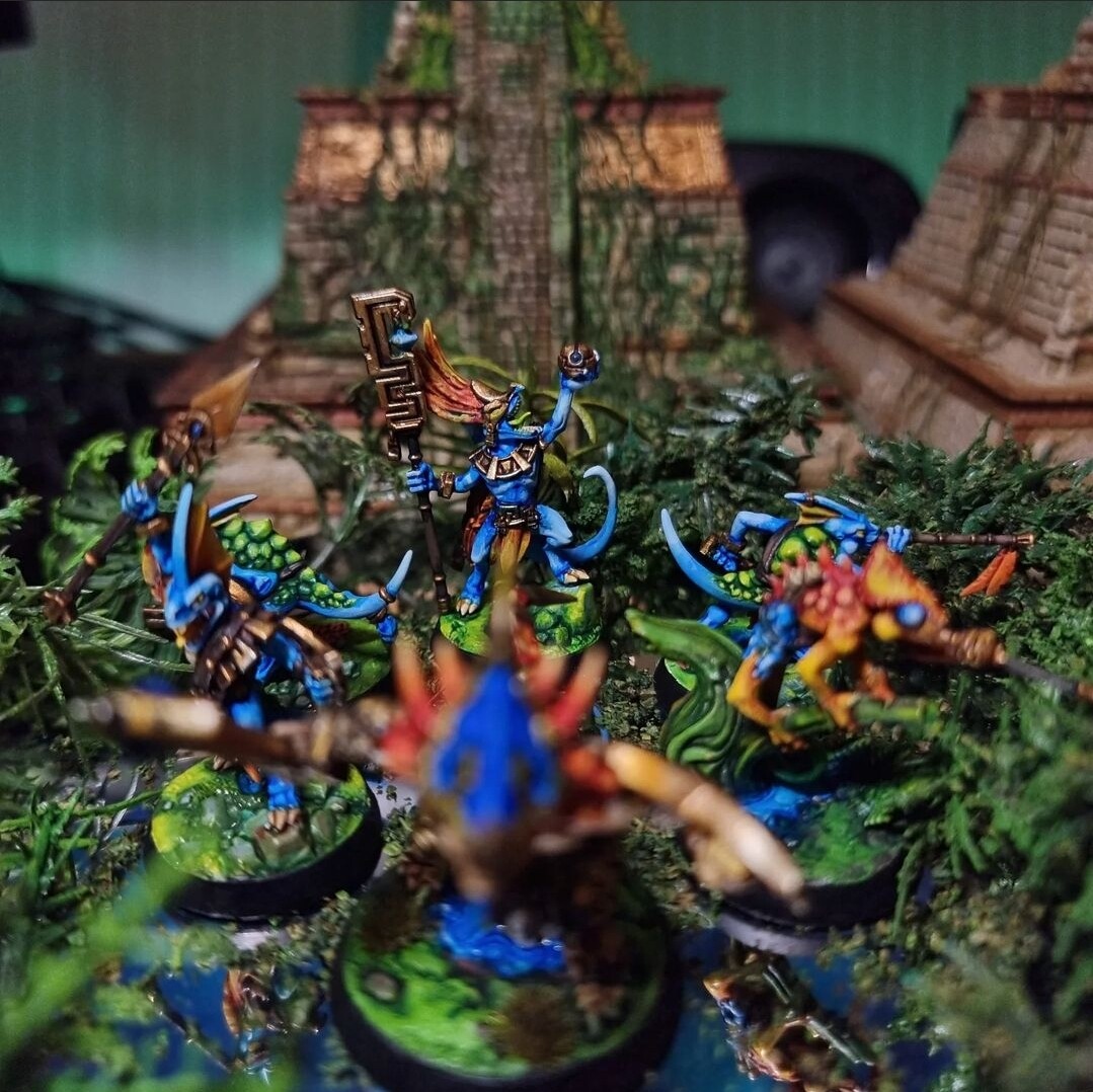 ArtStation - Lizardmen Warband and Engine of the Gods