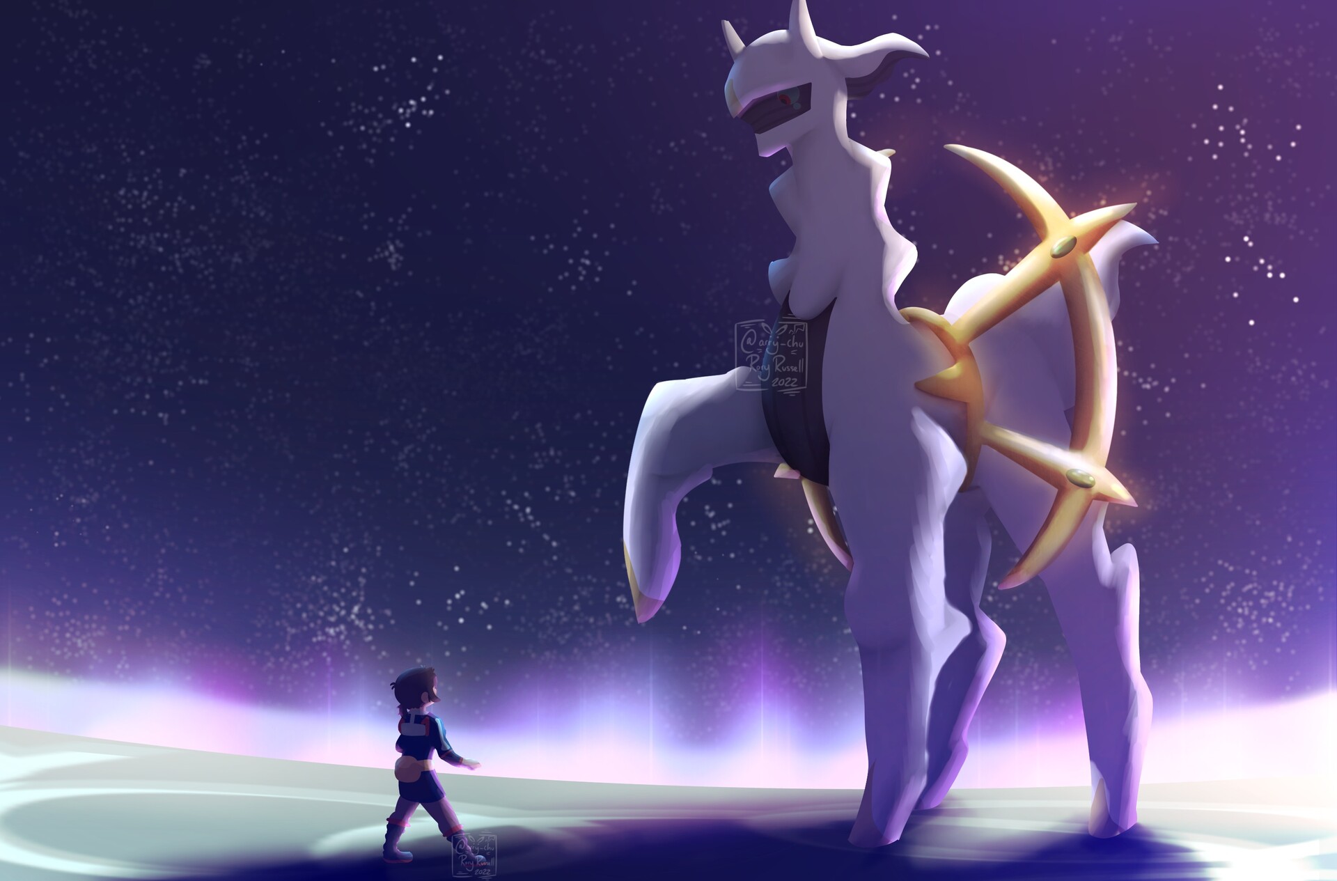 ArtStation - The final Battle - Pokemon Legends Arceus