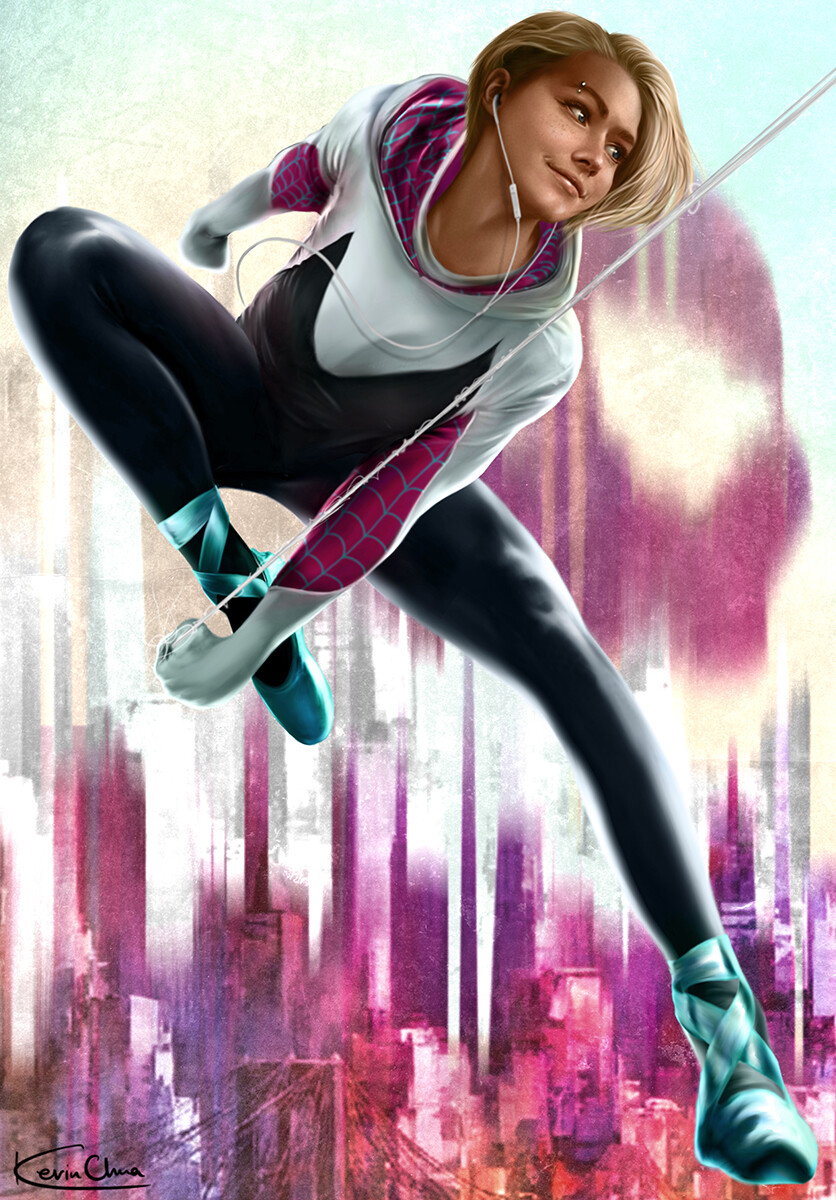 Artstation Spider Gwen Marvel Comics