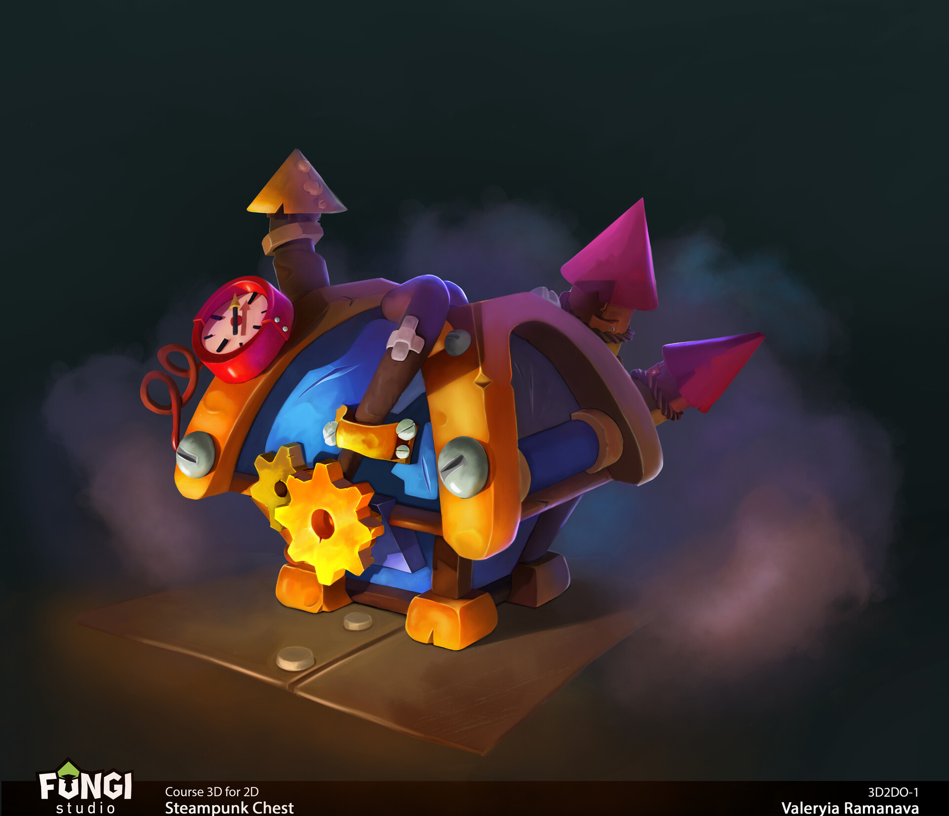 ArtStation - Steampunk Chest