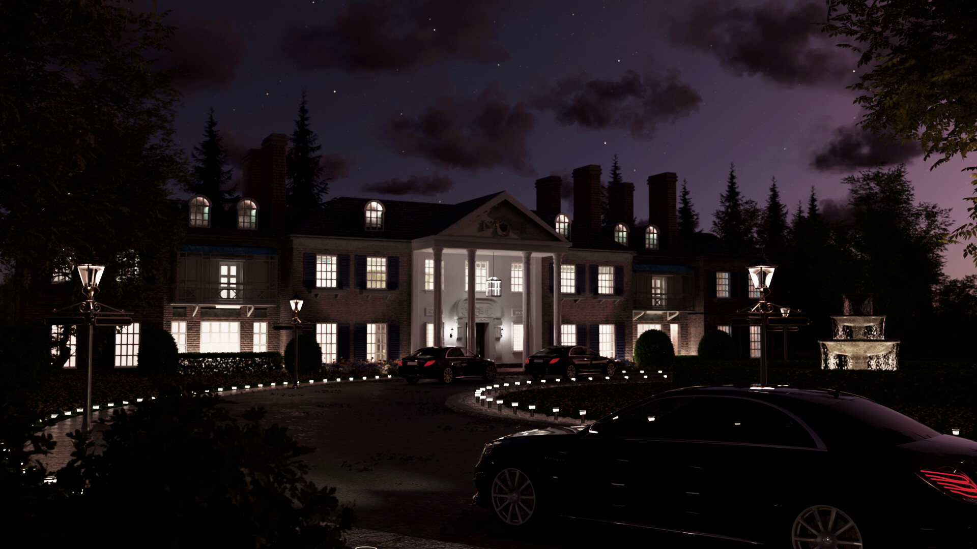 Mansion Made On Blender