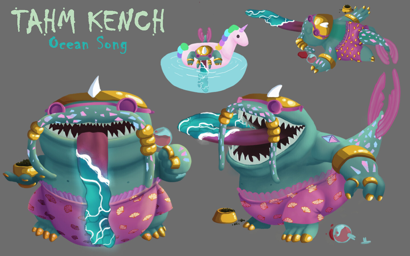 ArtStation - Tahm Kench Ocean Song Skin - June 2022