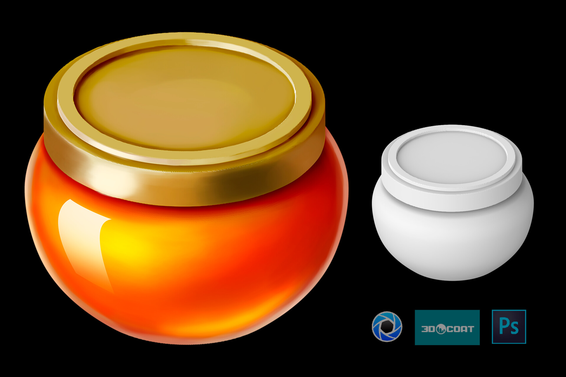 ArtStation - Honey Jar Icon