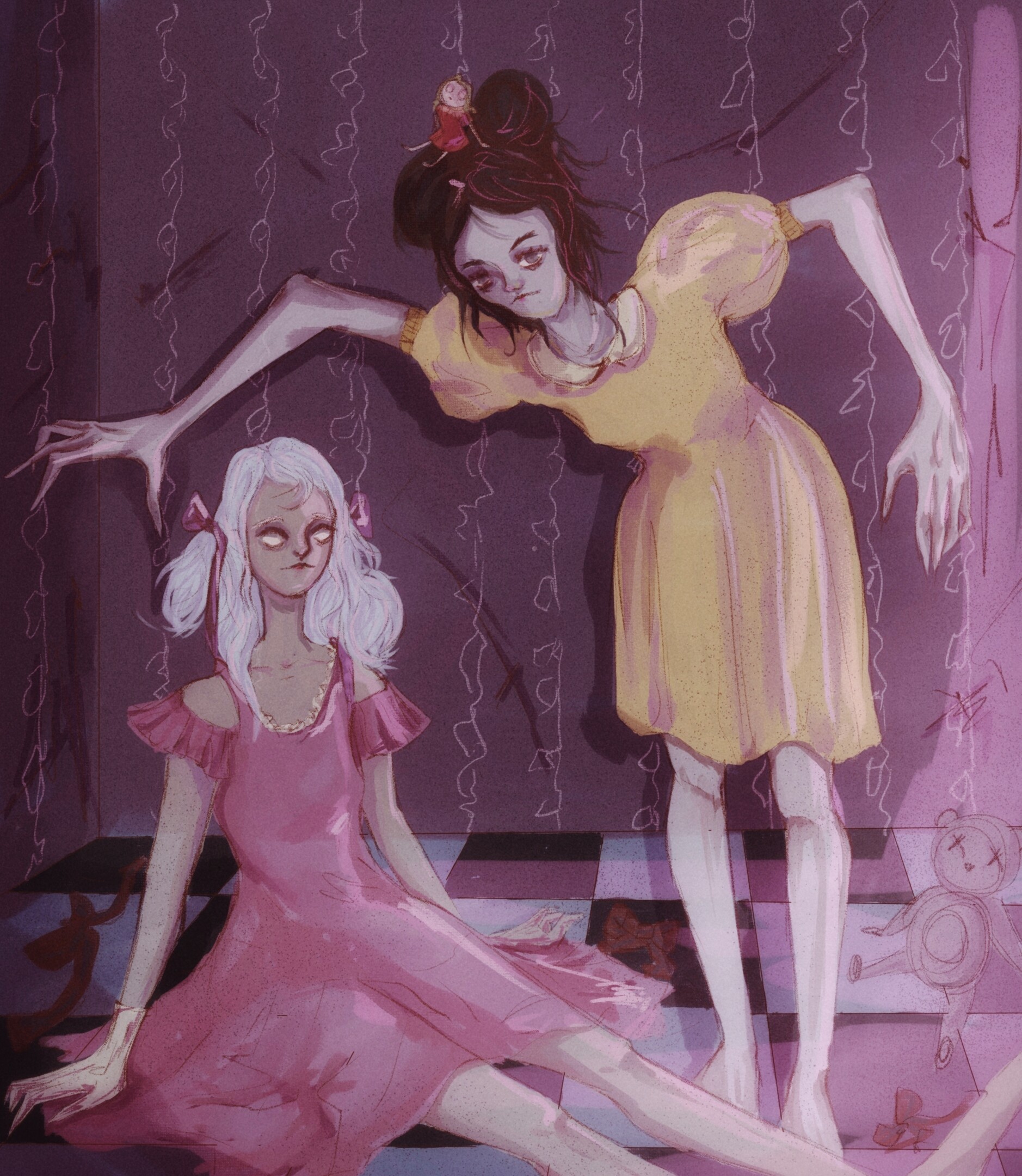 ArtStation - Abandoned dollhouse