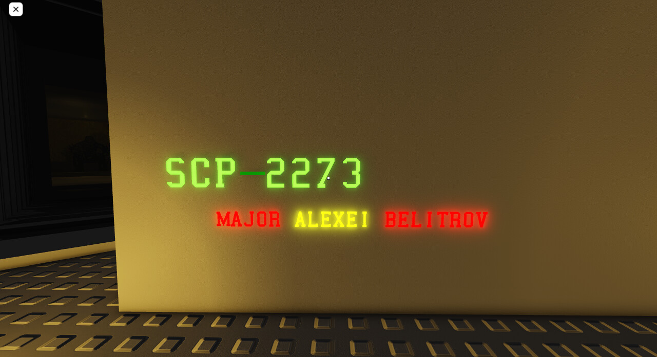 bezada - SCP-2273 = '' Mayor Alexei Belitrov