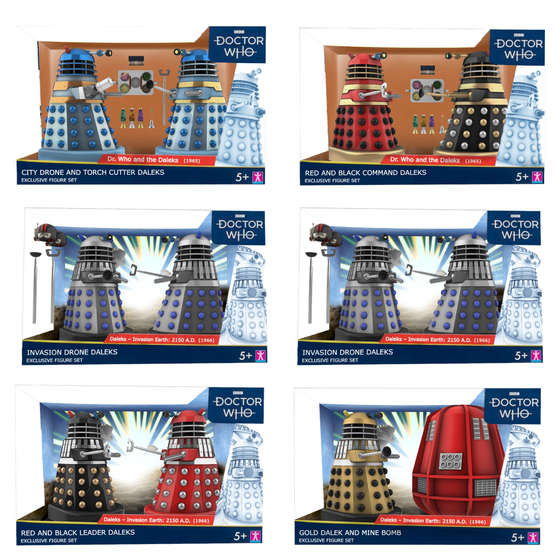 ArtStation - Dalek movies action figure sets concept