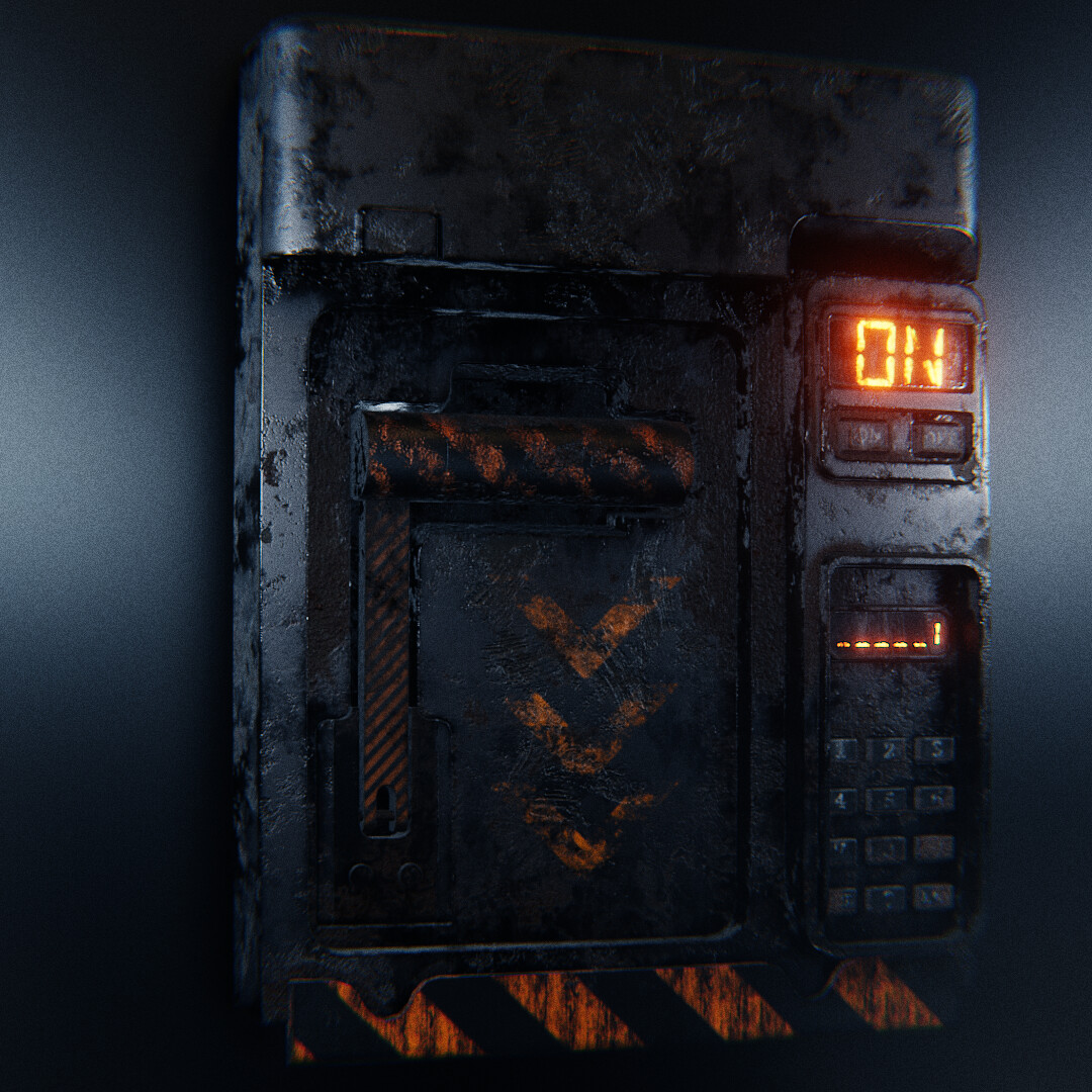 ArtStation - Sci-Fi door lock