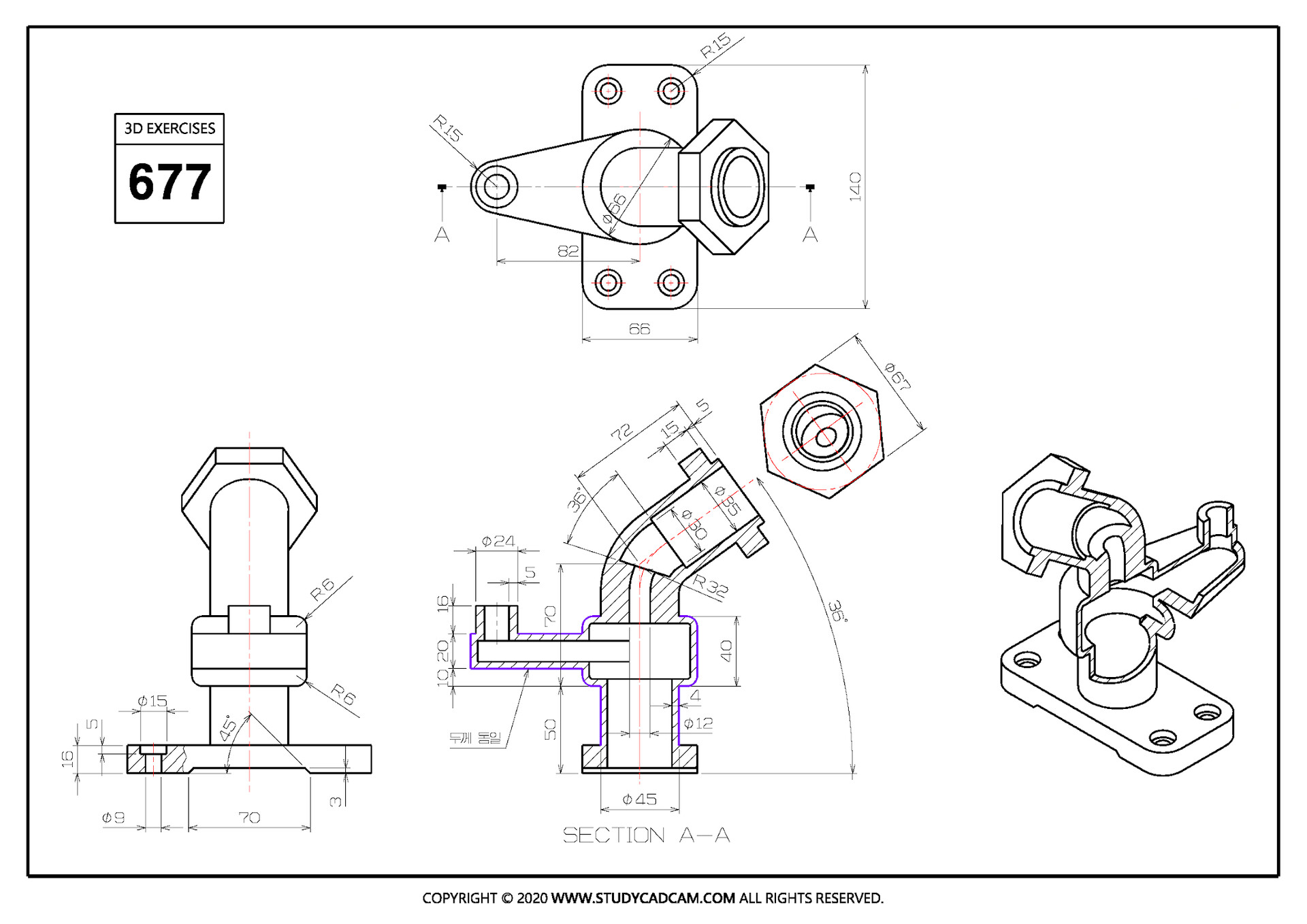 ArtStation - AutoCAD Exercises 3