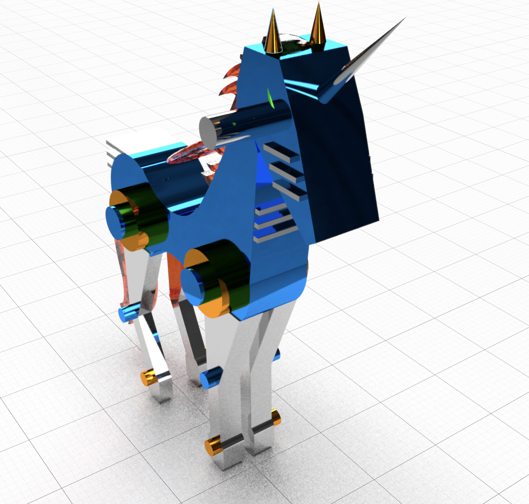 ArtStation - Metallic unicorn