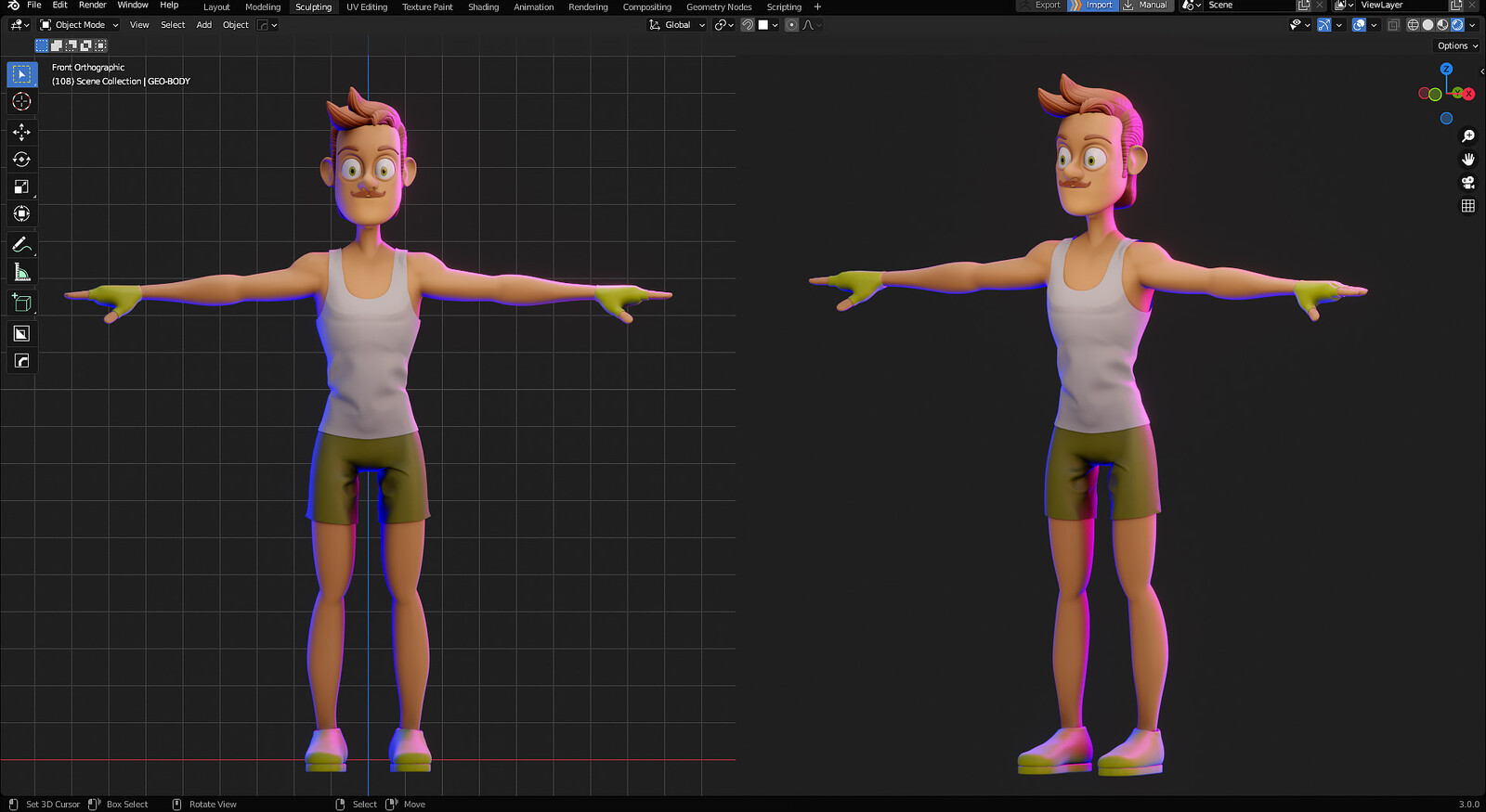 Phong Ly - Retopo Character from ZBrush to Blender