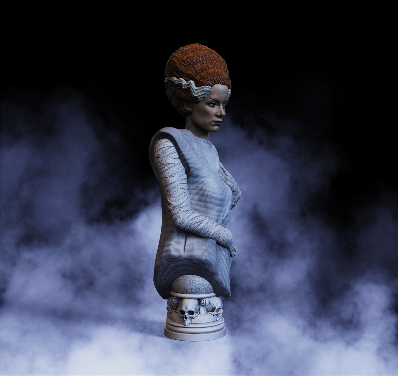 ArtStation - Elsa Lanchester as The Bride Of Frankenstein