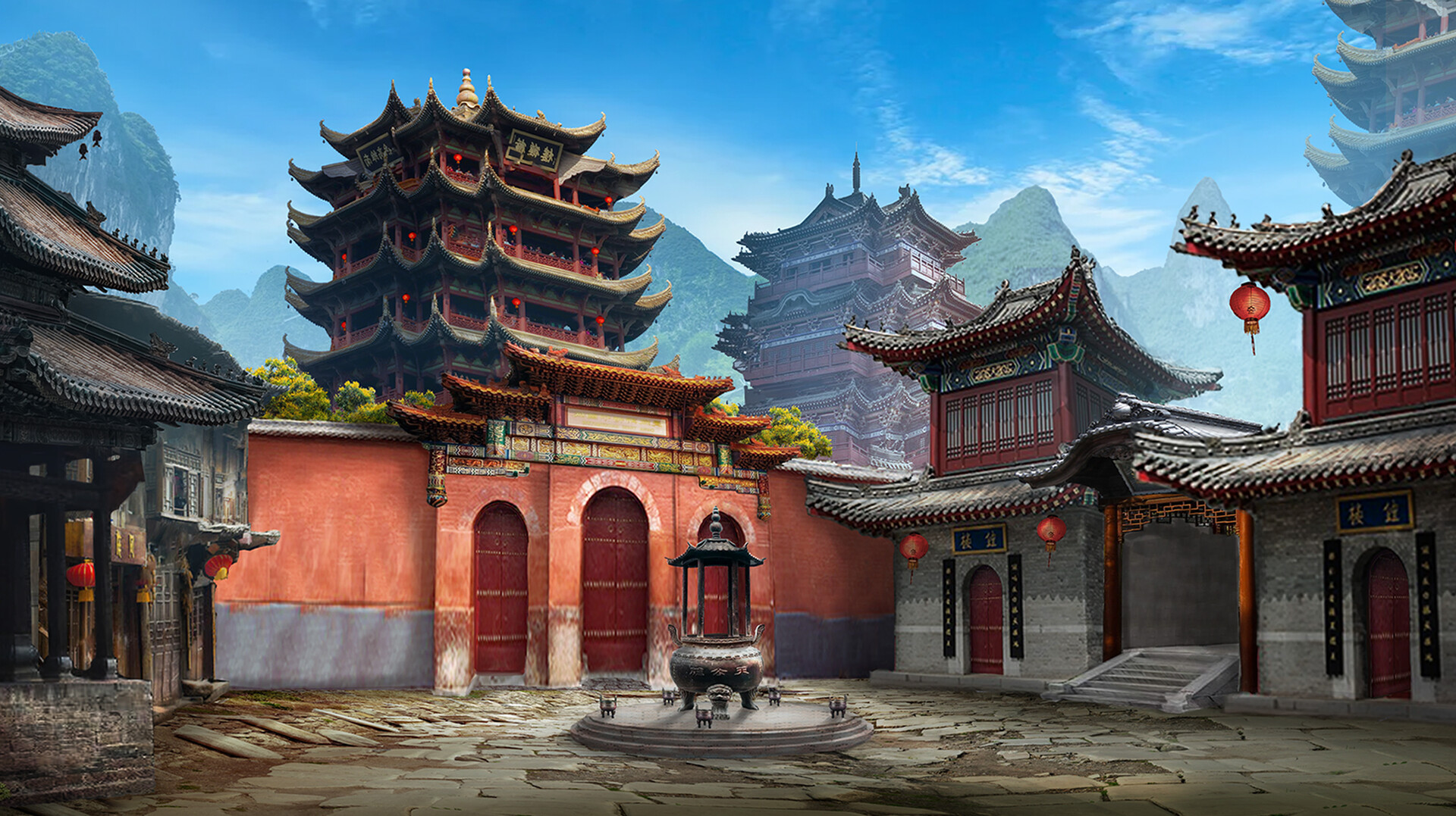 ArtStation - China Temple