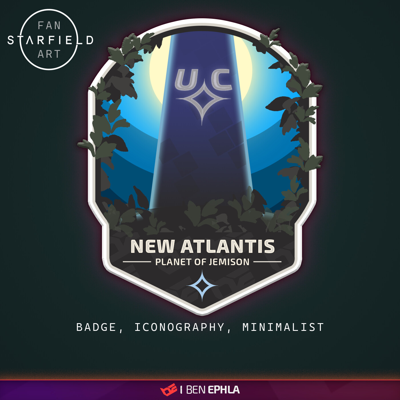 Ben Ephla - NEW ATLANTIS - STARFIELD FAN ART | NASA - Badge ...
