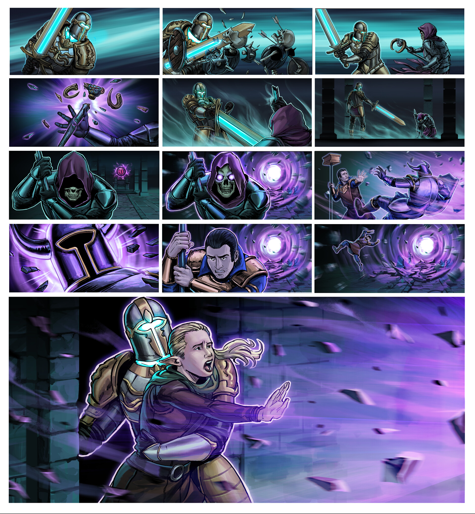 ArtStation - BattleRise: Animation Keyframes and Storyboards
