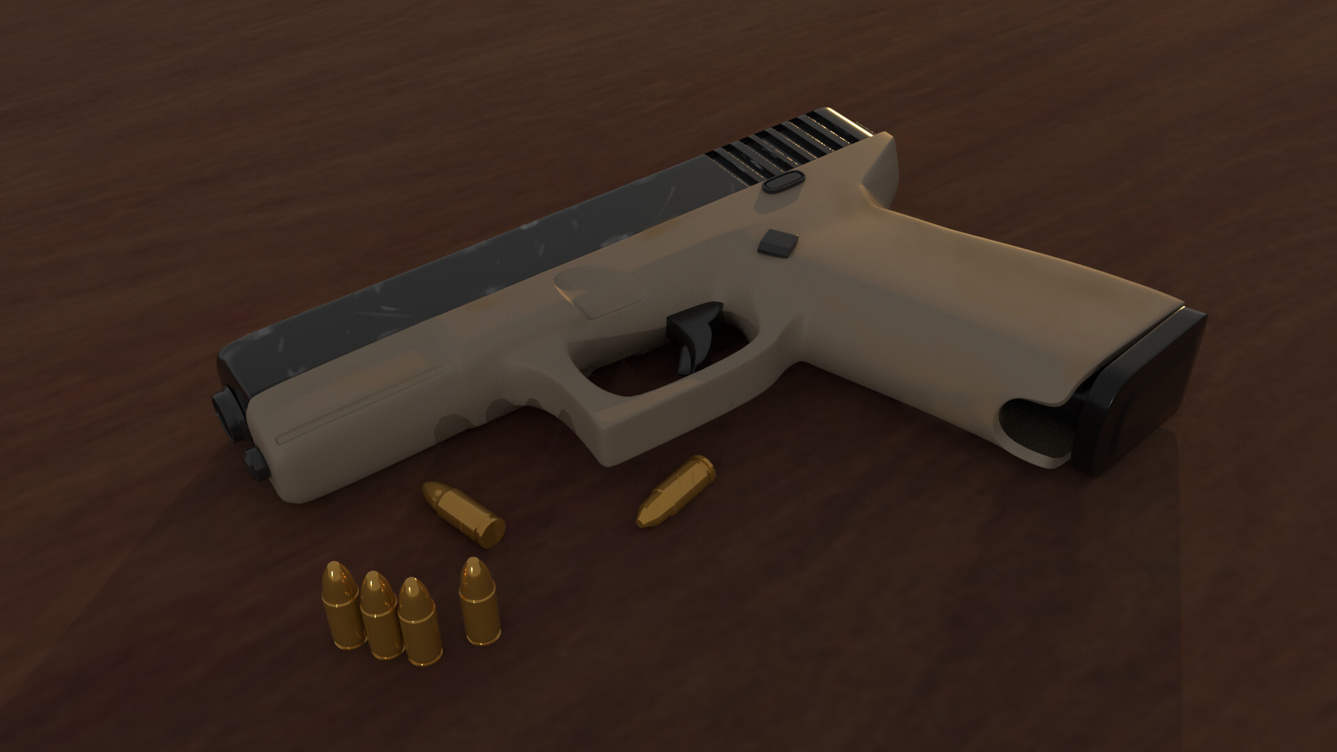 ArtStation - Low poly pistol