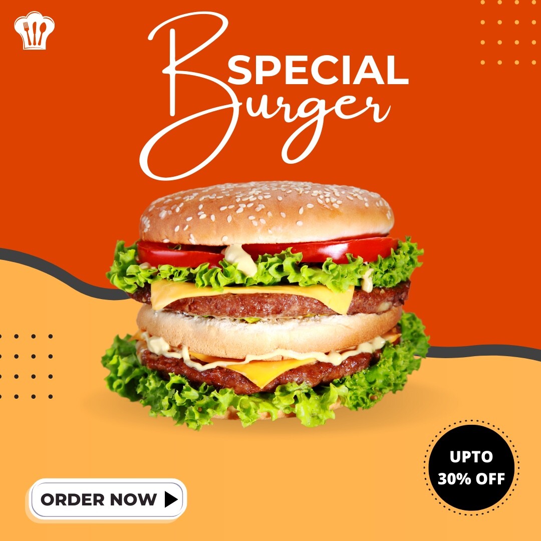 ArtStation - Burger social media ad