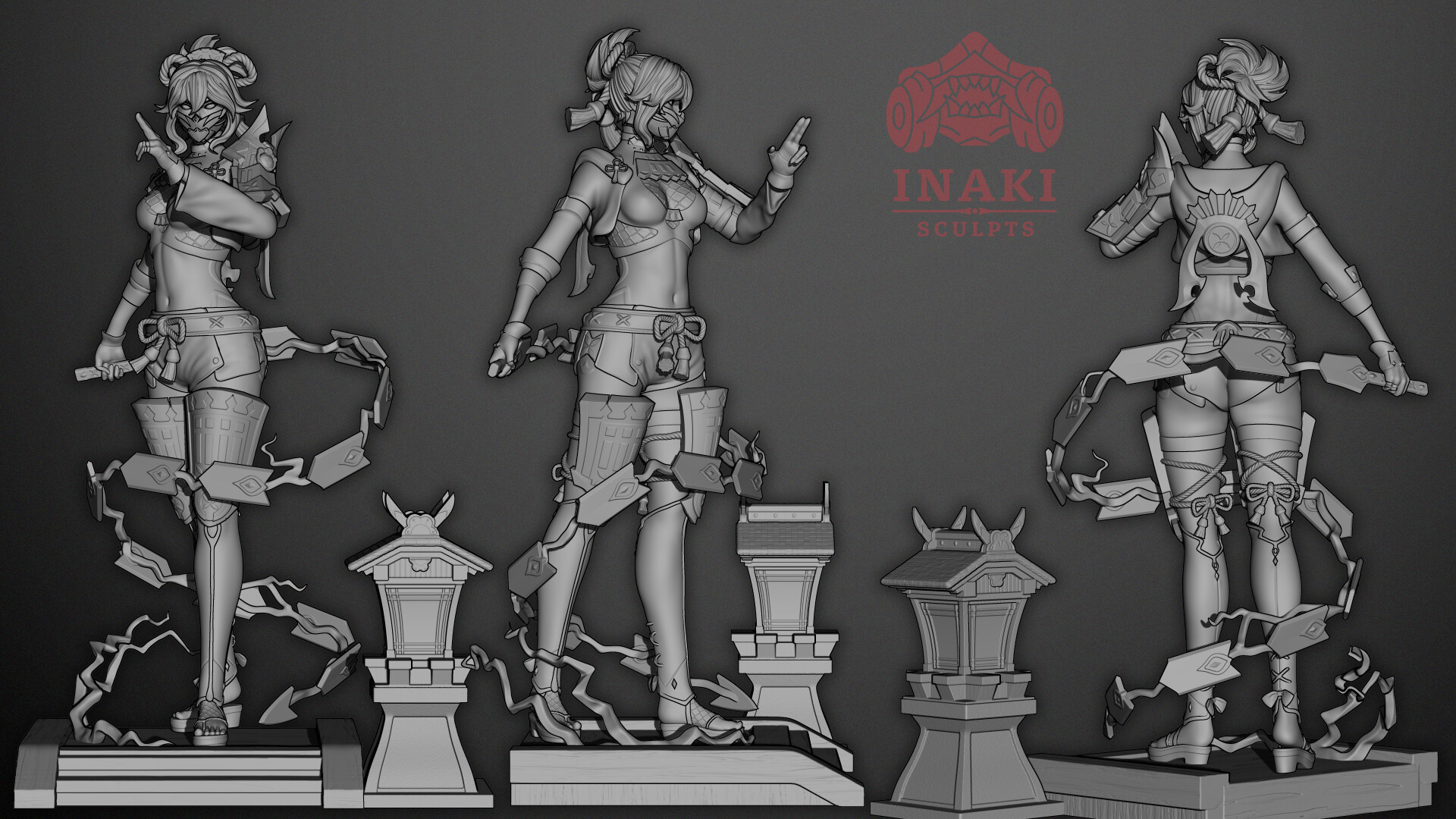 Inaki Sculpts - Kuki Shinobu