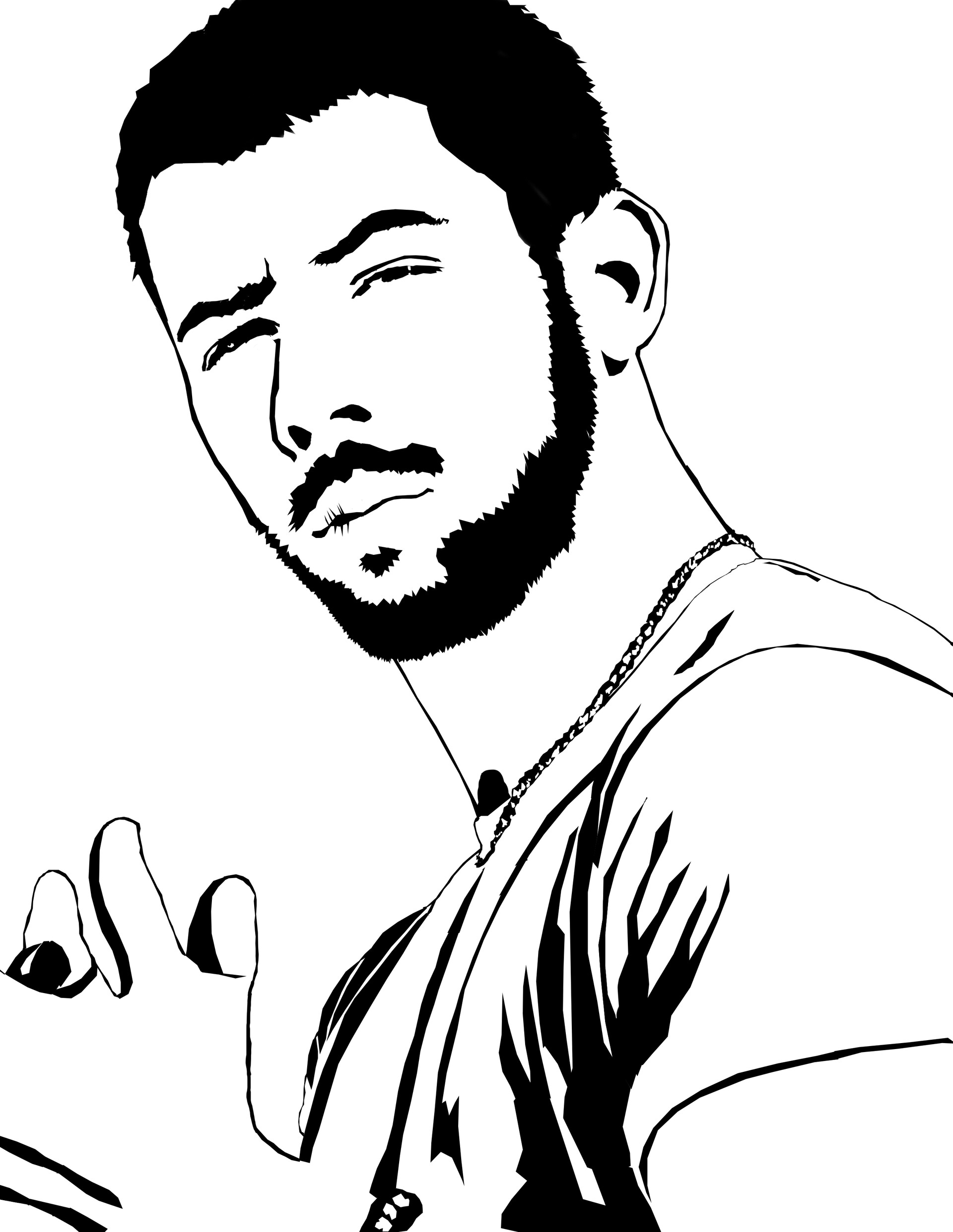 ArtStation - Black and White Sketch