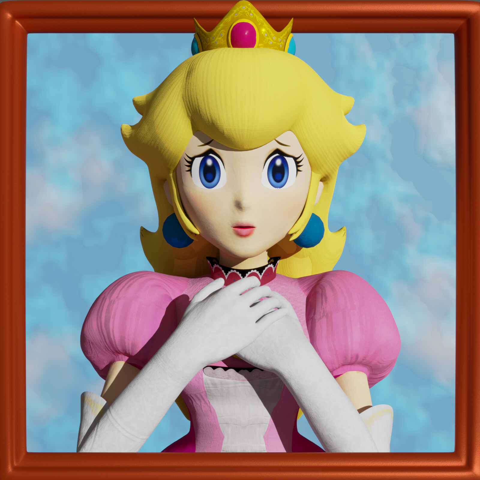 MSkullKid - 3D Bowser and Peach Painting (SM64)