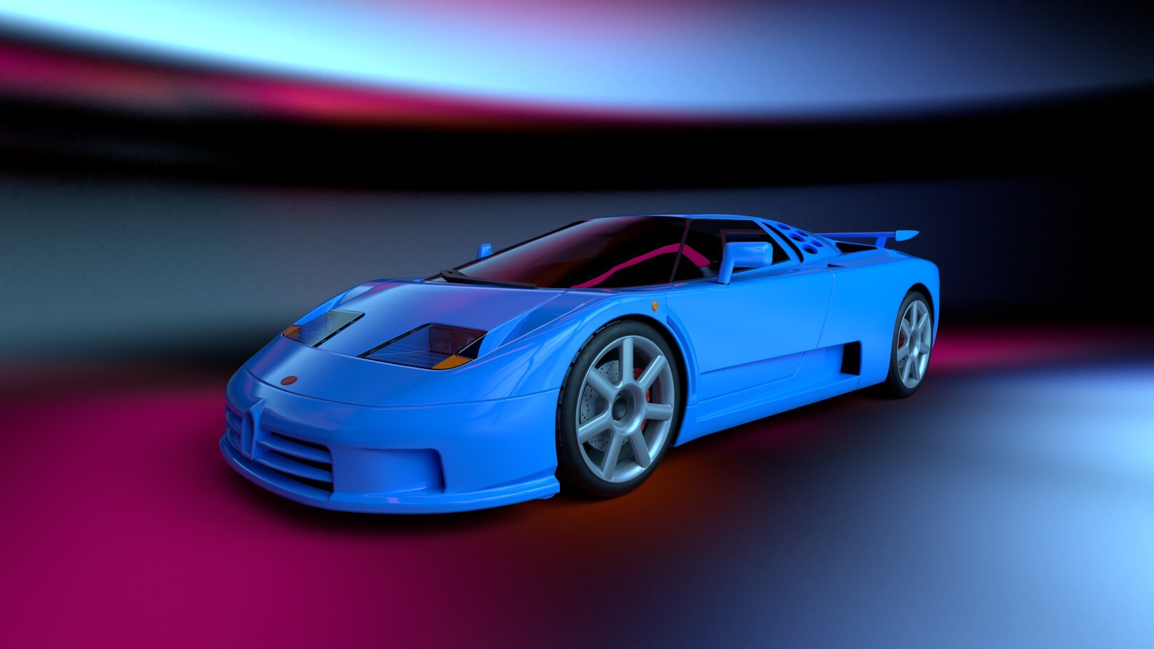 ArtStation - Bugatti - EB110 SS
