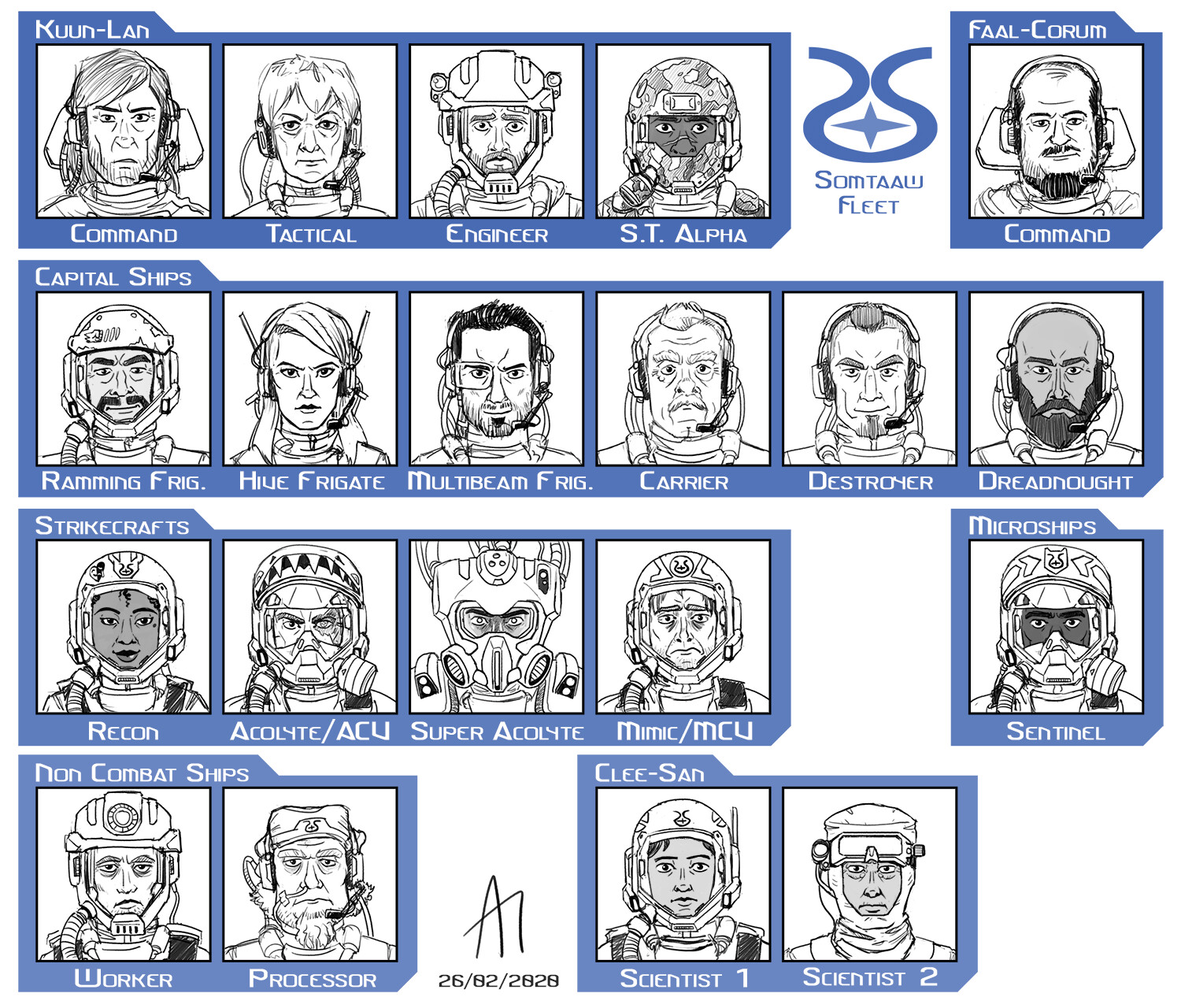 Alain JULLIEN - Homeworld : Kuun-Lan commander & Somtaaw crew