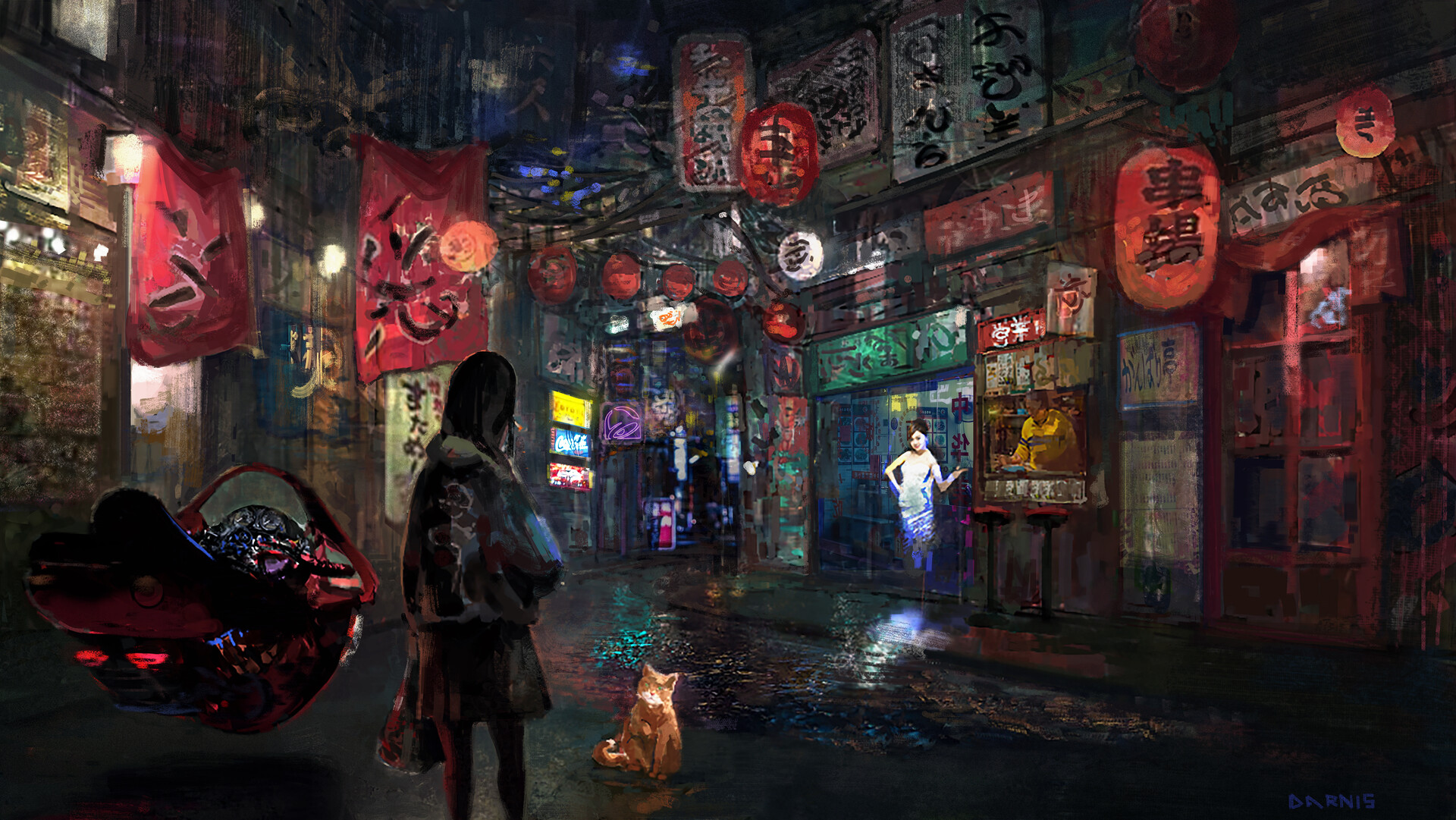 ArtStation - Alone in Tokyo