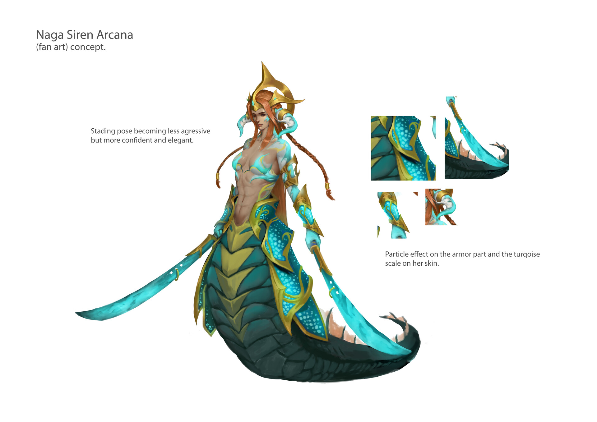 Oki Priyadi Rustana - Dota 2 - Naga Siren Arcana concept (fan art)