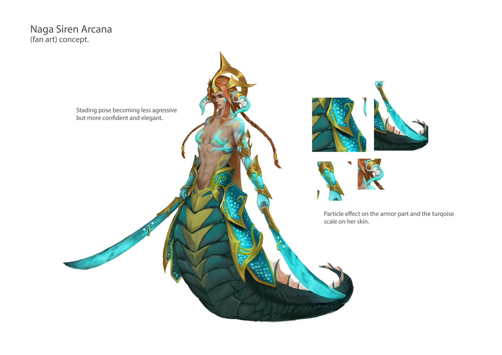 Oki Priyadi Rustana - Dota 2 - Naga Siren Arcana concept (fan art)