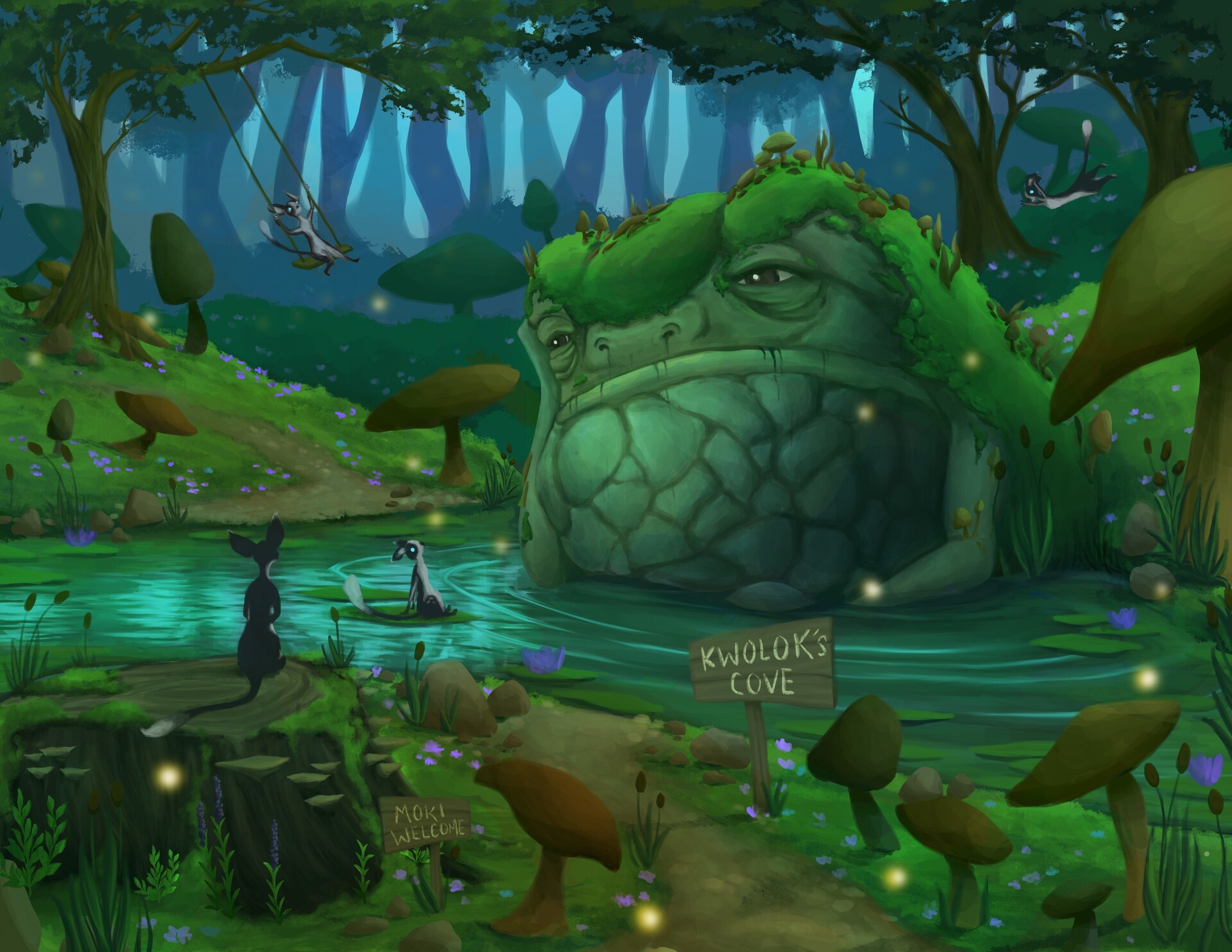 ArtStation - Kwolok Fan Art - Ori and the Will of the Wisps | Procreate