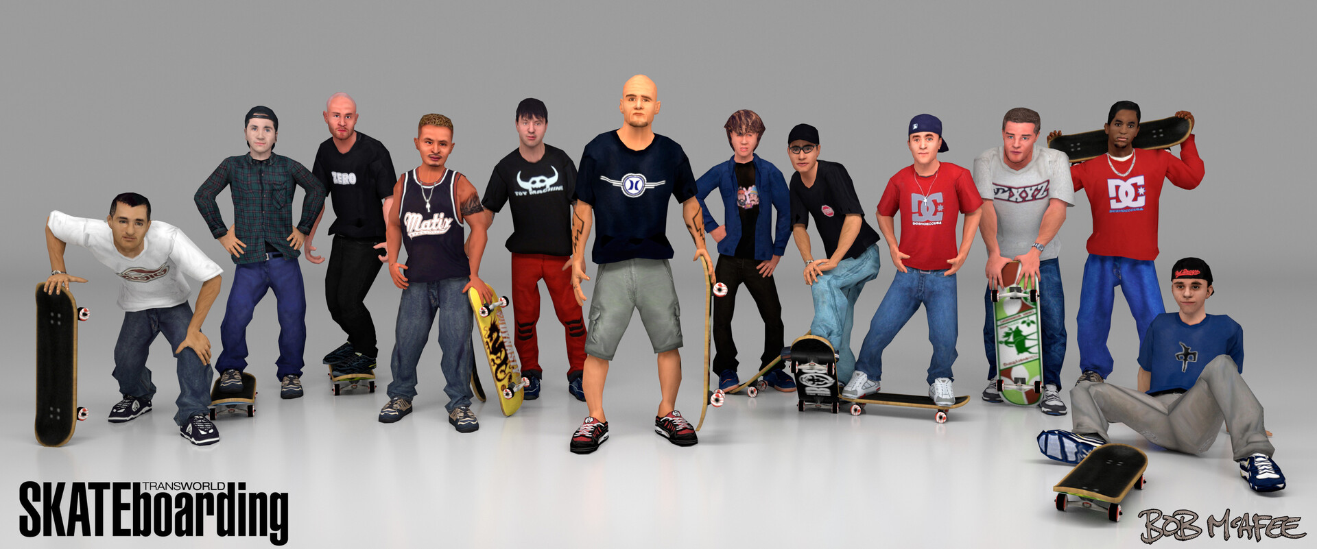 ArtStation - From 2002! The skateboarding game that was never made!