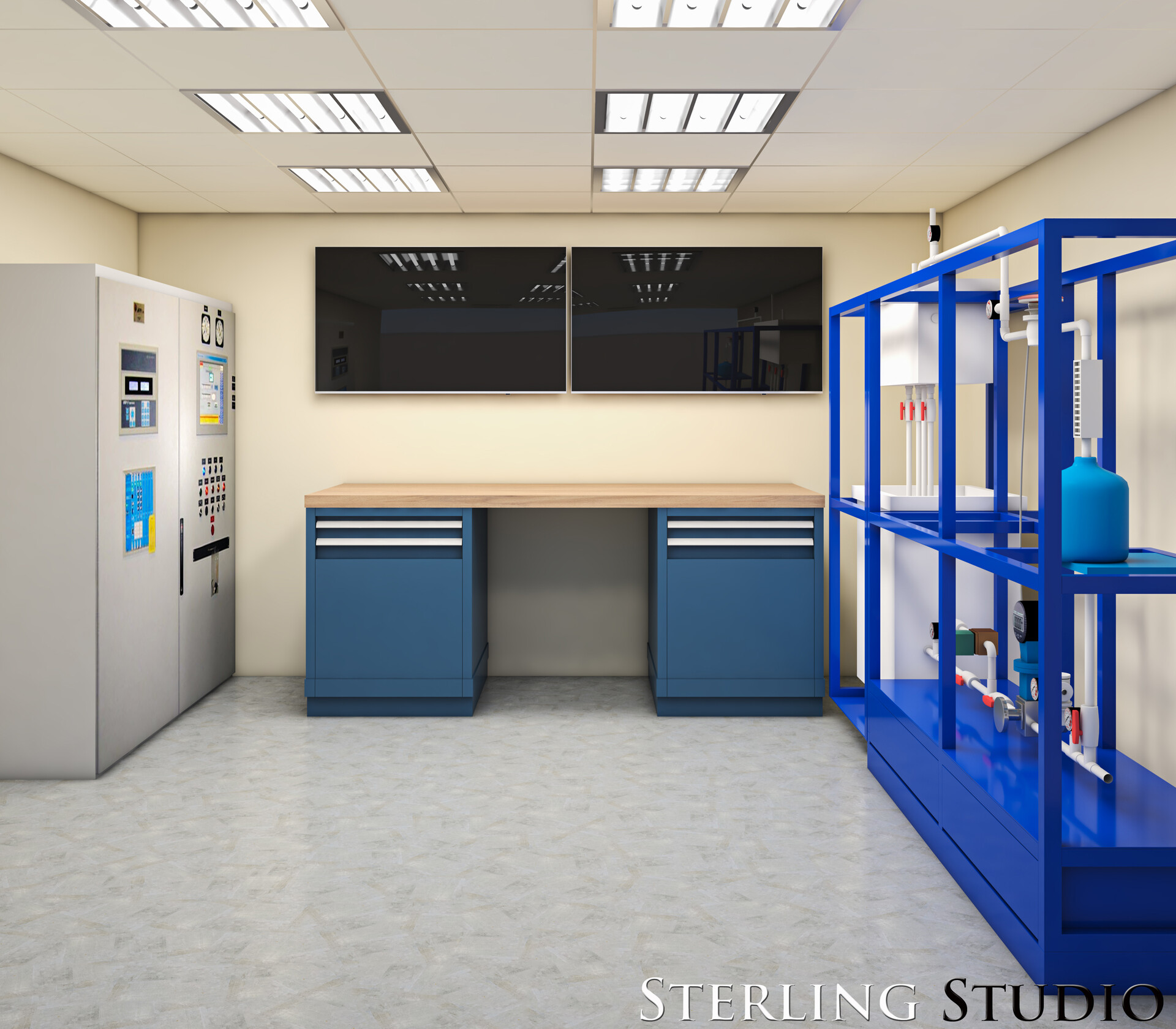 ArtStation - 3d Electrical room