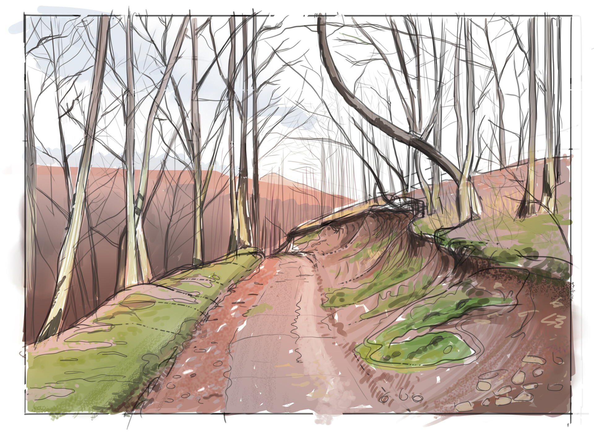 ArtStation - Environment sketch 001