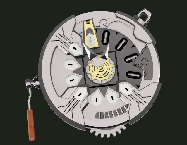 ArtStation - Arcane: League of Legends - Ekko stopwatch 3D model