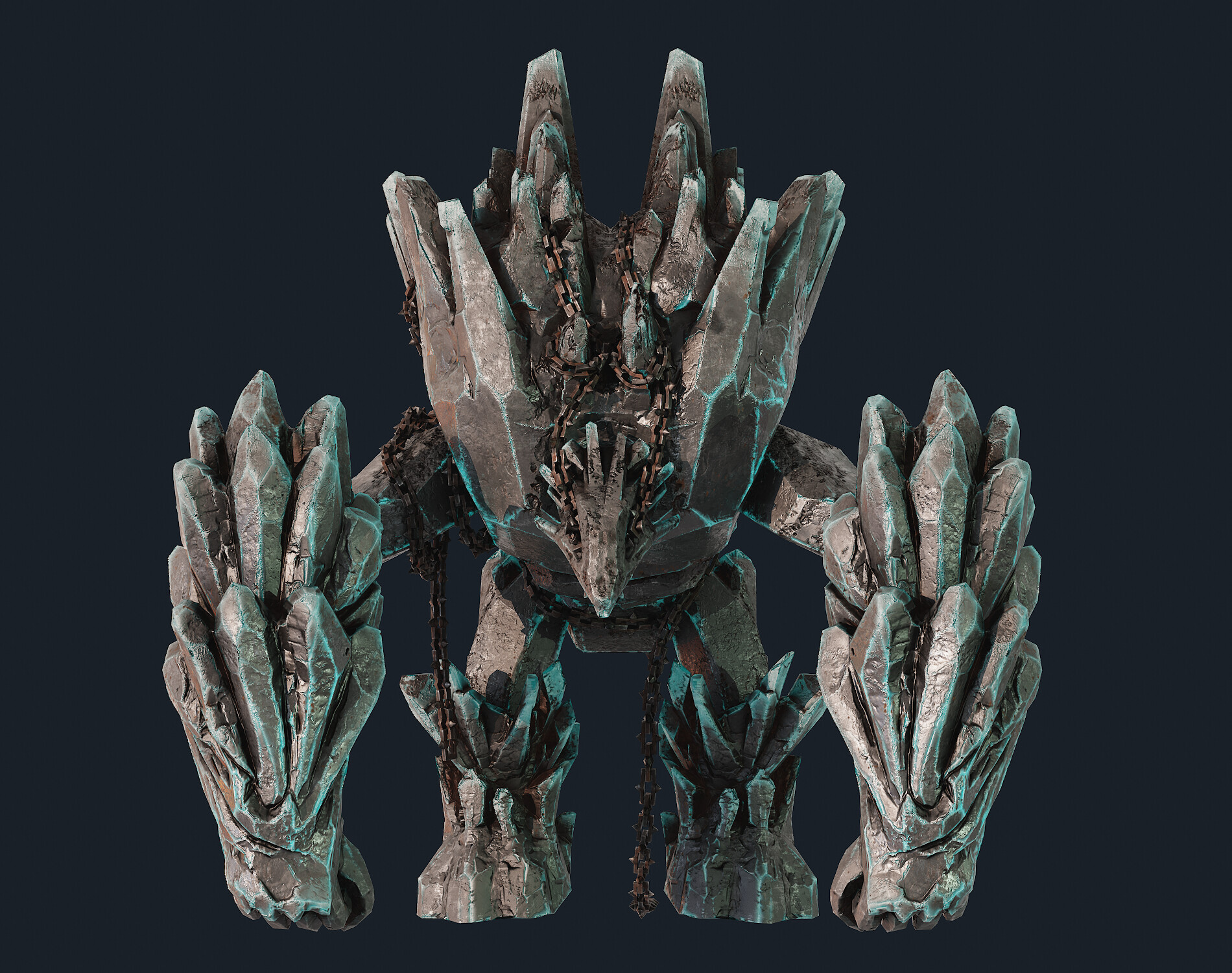 ArtStation - Mythical golem - Low poly