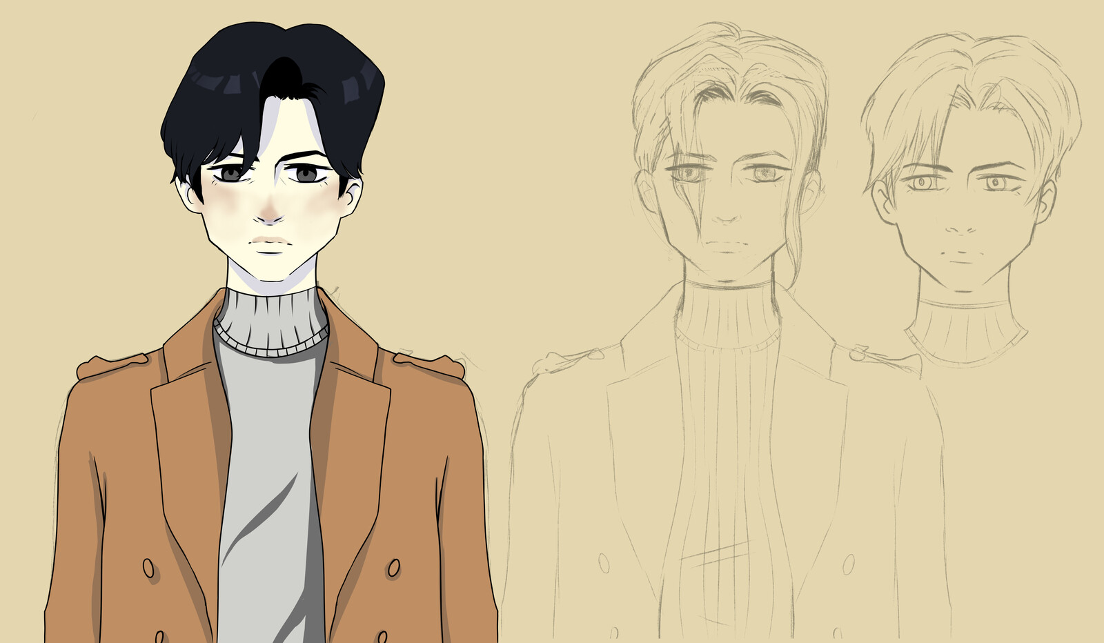 Elizaveta Volkova - Visual Novel Character designs & illustrations