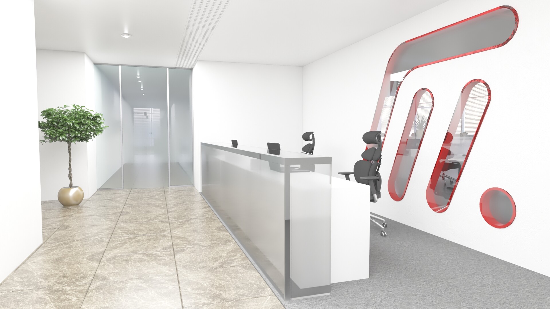 ArtStation - Medico Textile Office Design