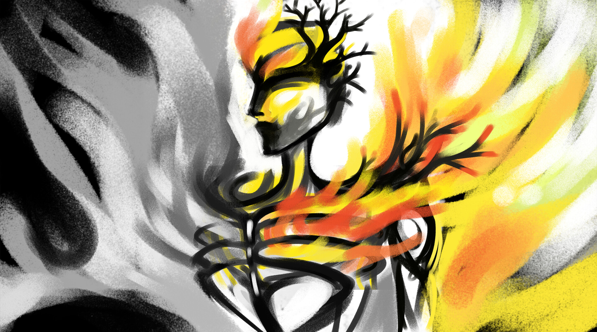 ArtStation - Angel burn