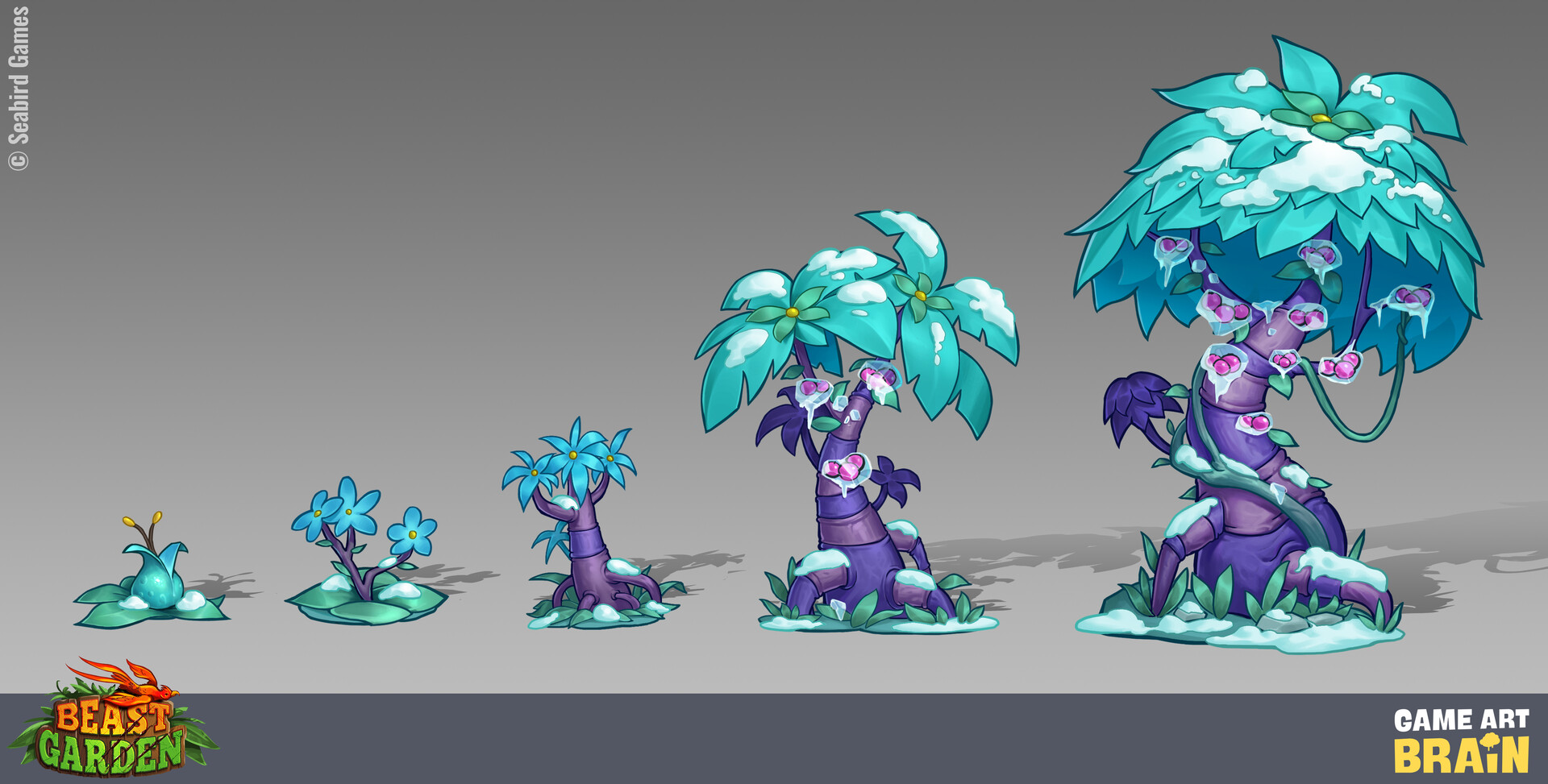 Game Art Brain - Creation & Consulting - Beast Garden - Plants