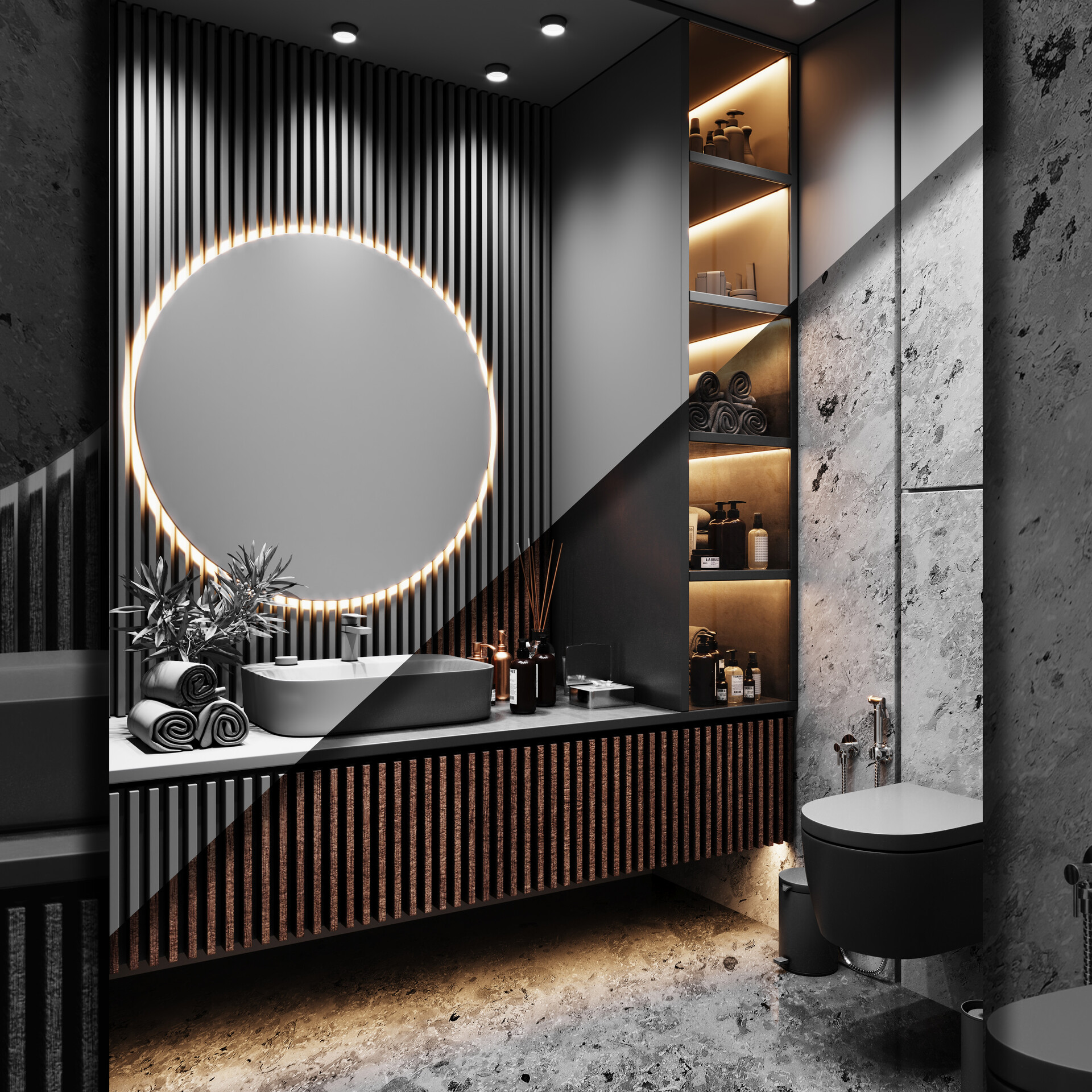 ArtStation - Modern Minimalistic 3D Bathroom Design with 3dsmax and Corona Renderer - ArchViz ...