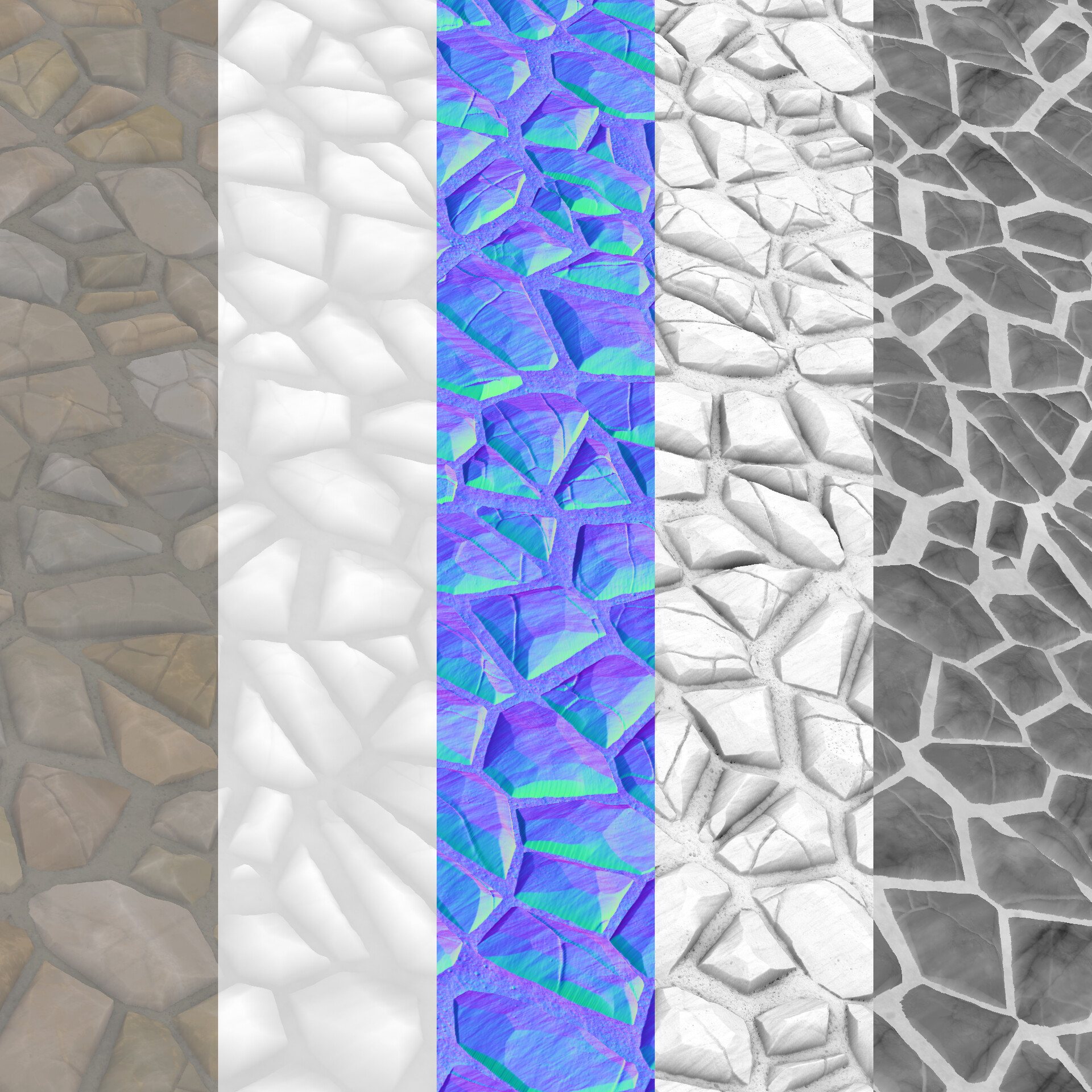 PapaChef - Cobbled Tiles - Substance designer